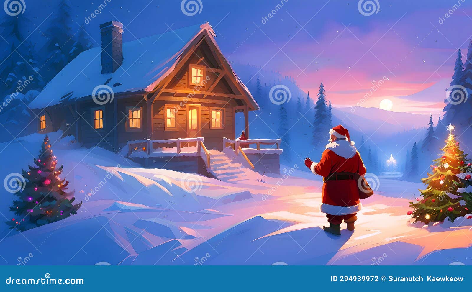 Christmas Santa Claus Winter Wallpapers Stock Photo - Image of person ...