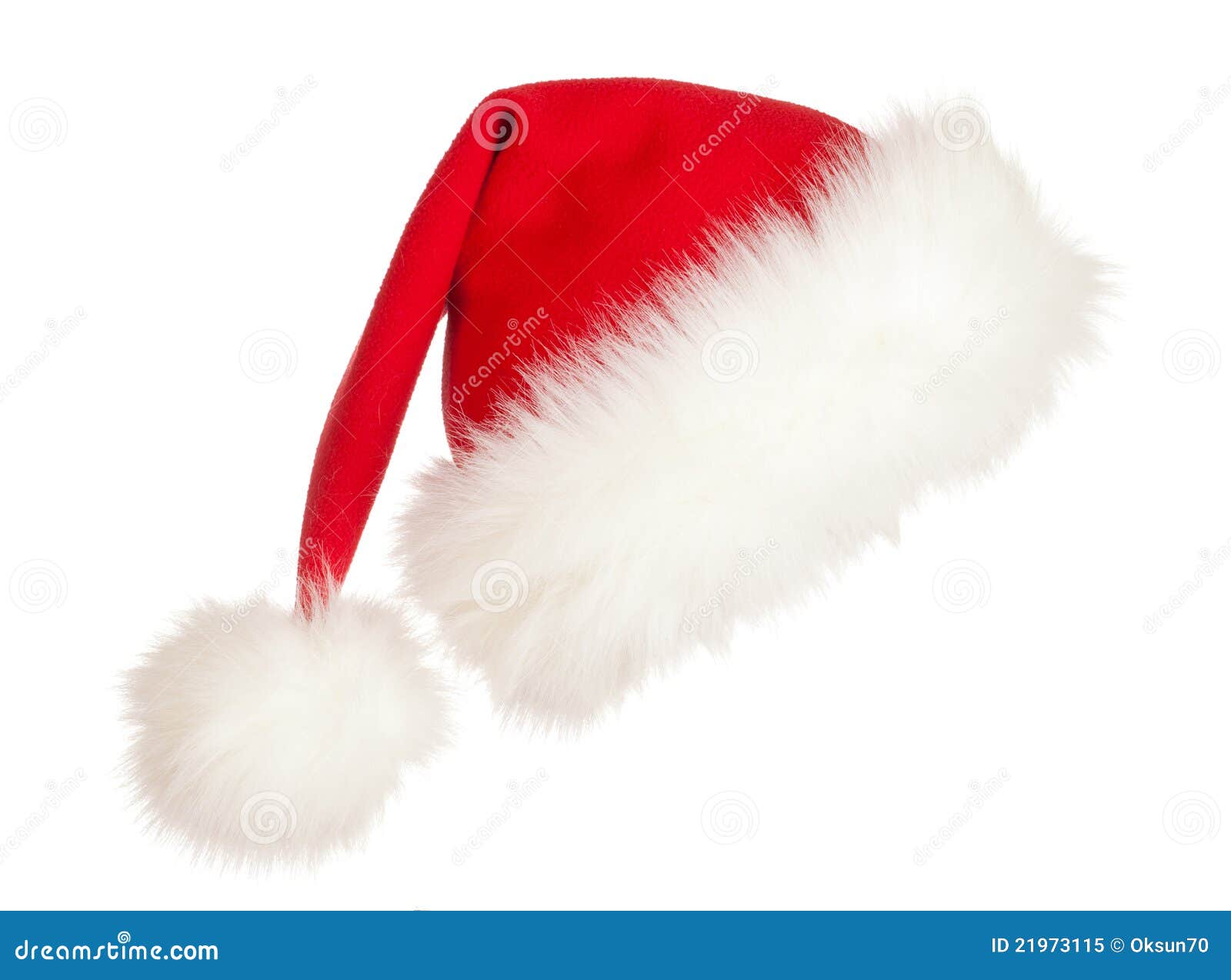 Christmas Santa Hat Isolated on White Stock Image - Image of january ...