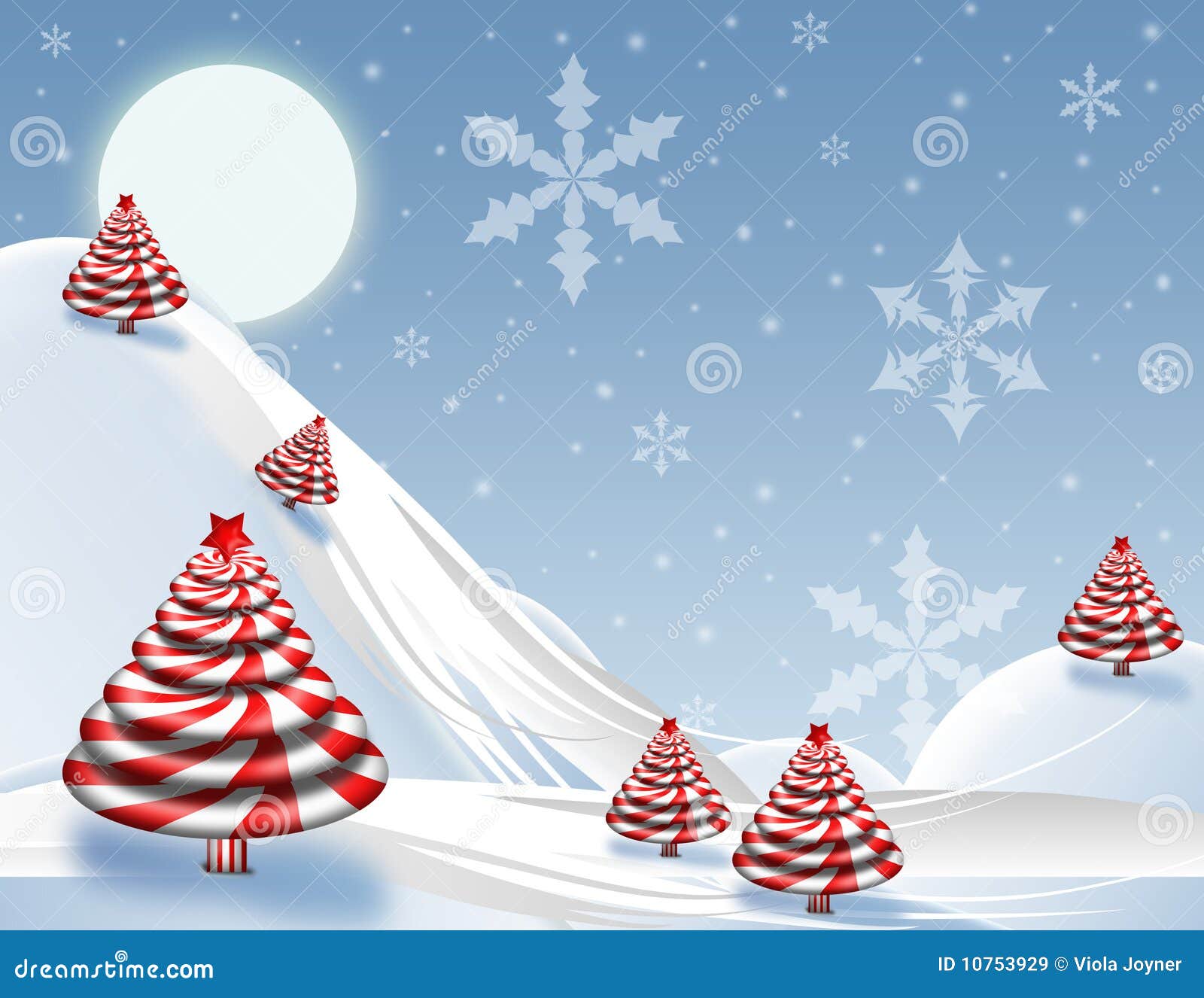 Christmas Scenic Background Stock Illustration - Illustration of ...