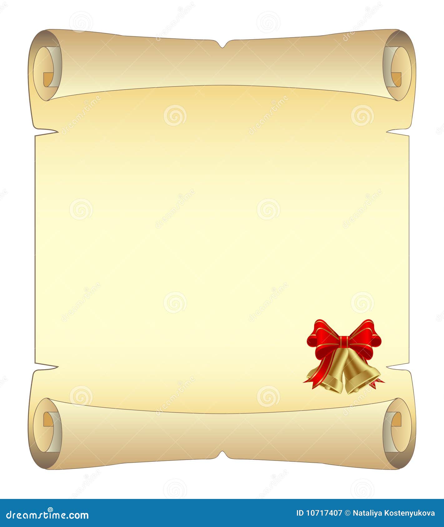 Christmas scroll stock vector. Illustration of retro - 10717407