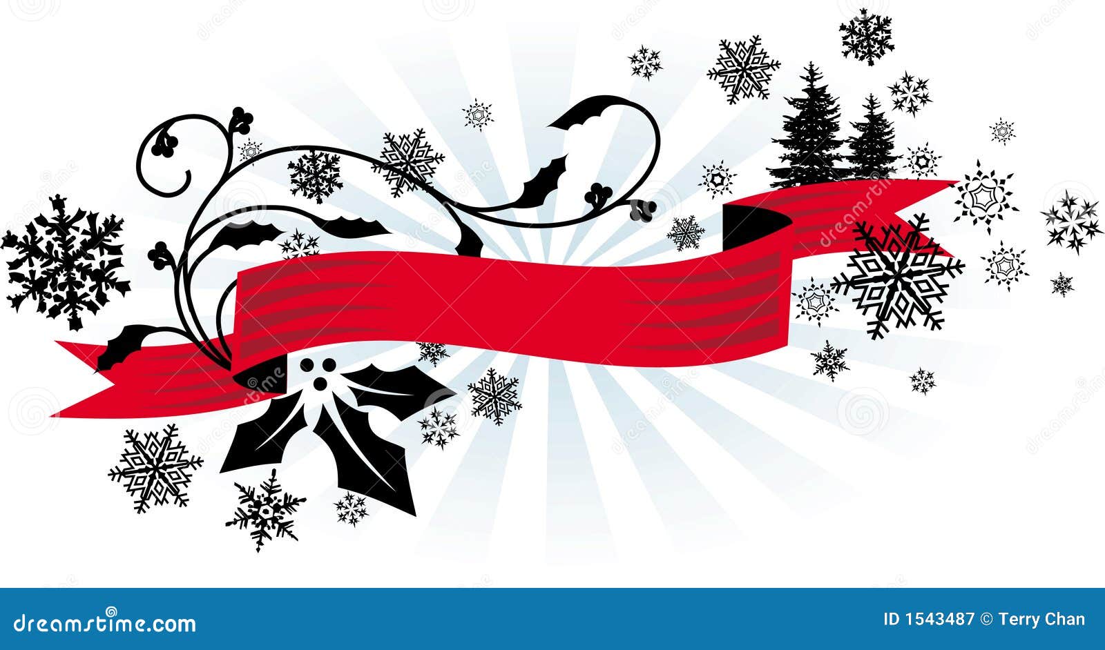 Christmas scroll stock vector. Illustration of conceptual - 1543487