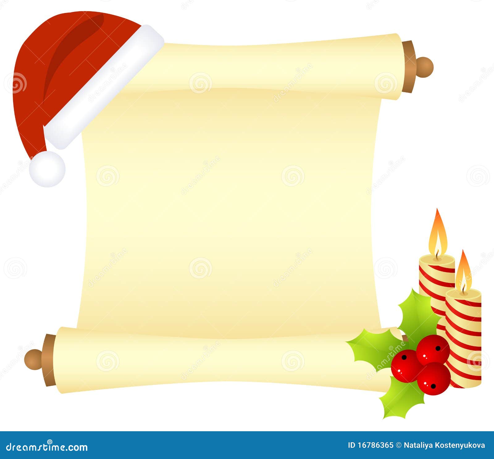 Christmas scroll stock vector. Illustration of greeting - 16786365