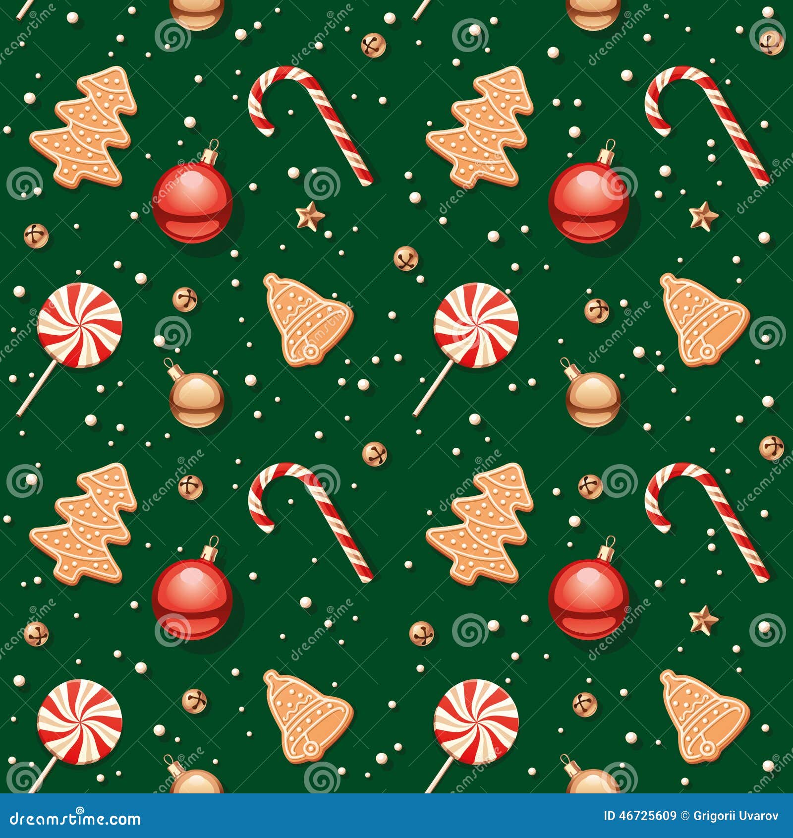 Christmas Seamless Background Stock Vector - Illustration of ...