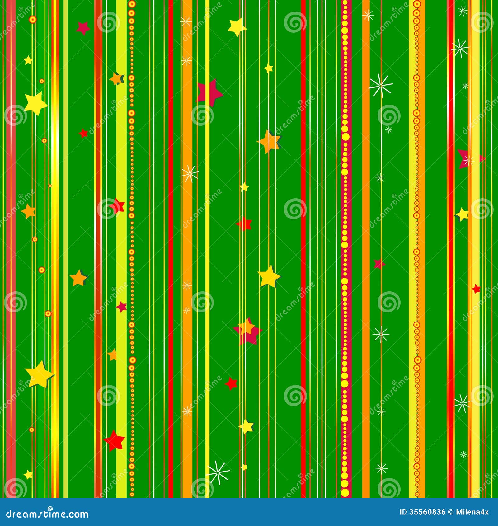 Christmas Seamless Green Pattern Stock Vector - Illustration of ...