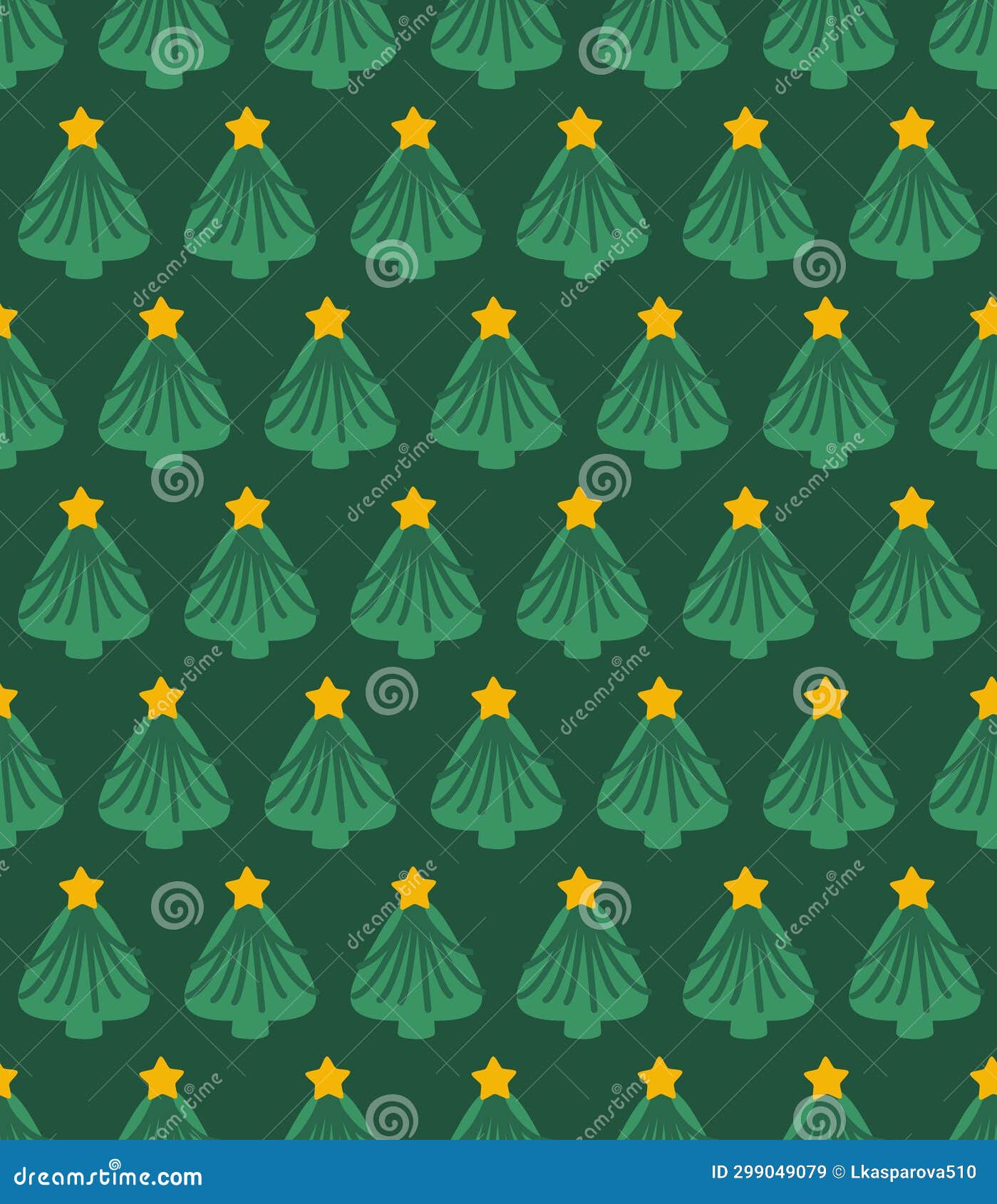 Christmas Seamless Green Pattern Stock Vector - Illustration of ...