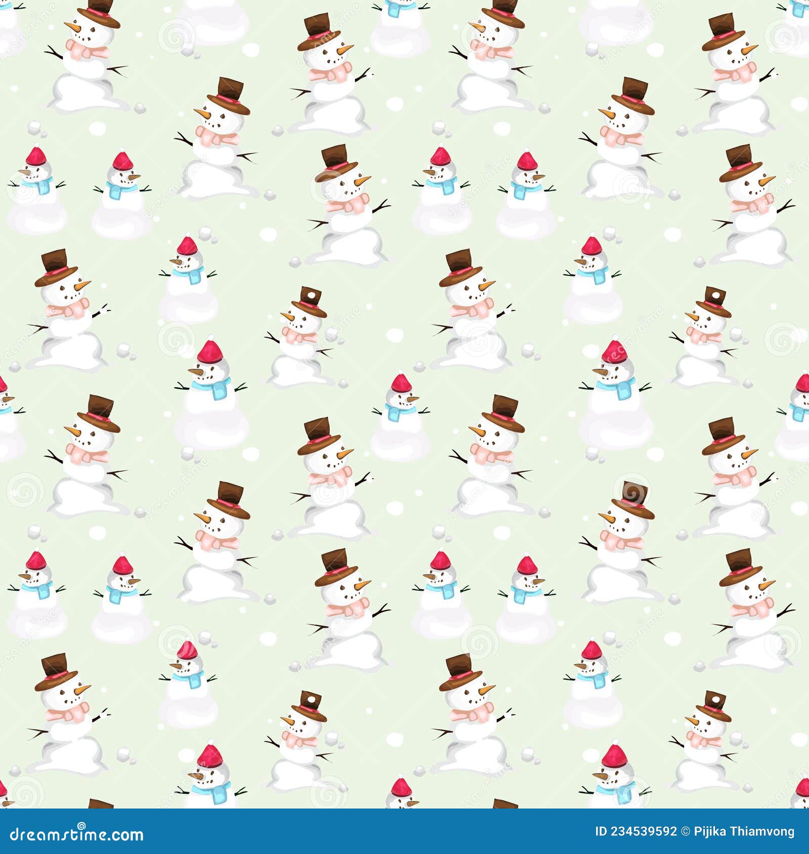 Christmas Seamless Pattern Background. Stock Vector - Illustration of ...