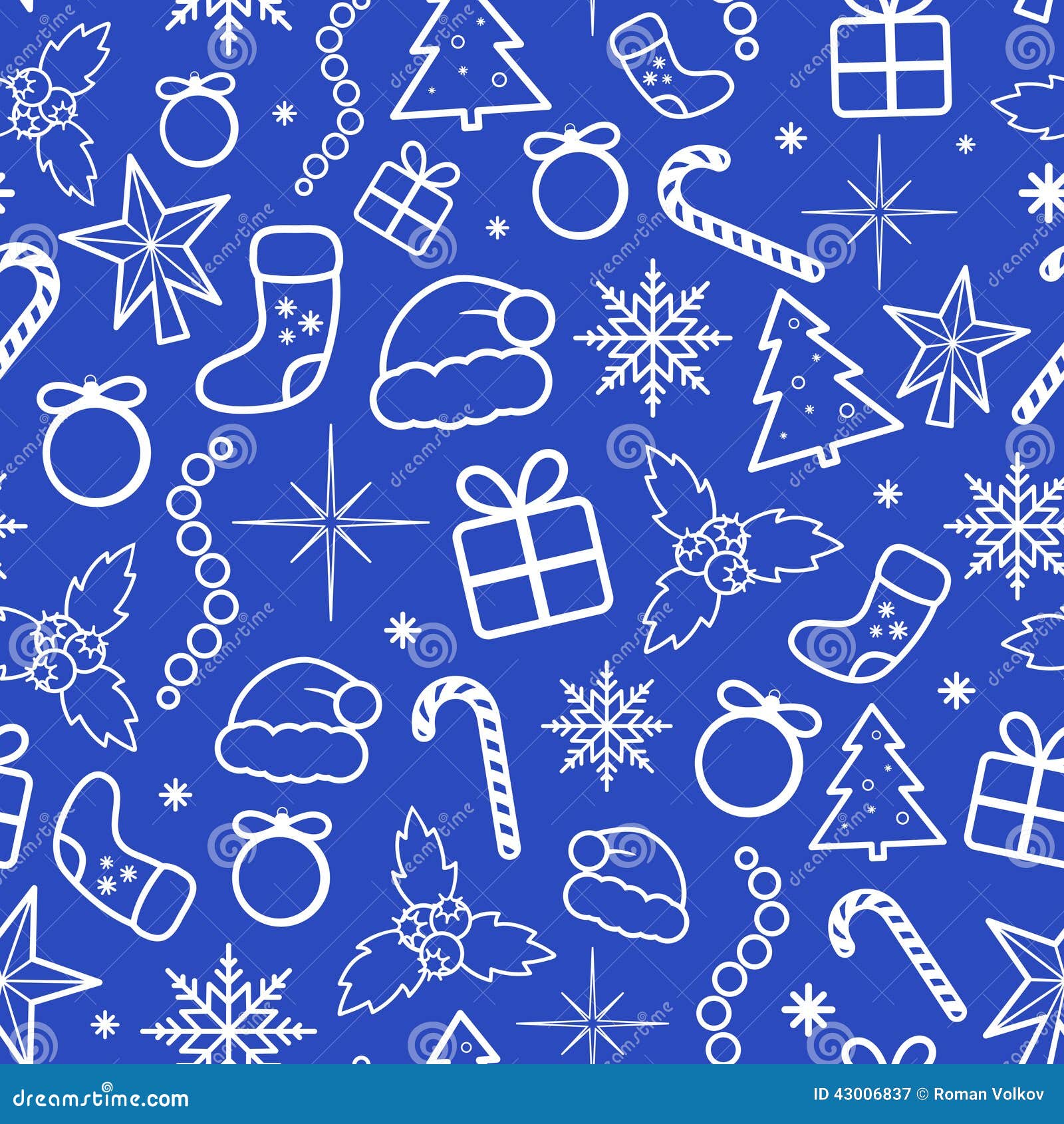 Christmas Seamless Pattern stock vector. Illustration of graphic - 43006837