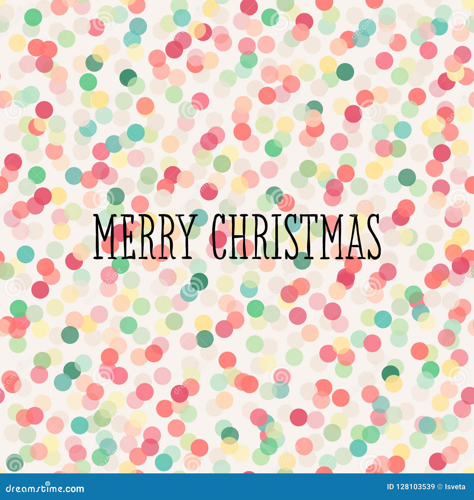Christmas Seamless Pattern with Pastel Colored Confetti Stock Vector ...