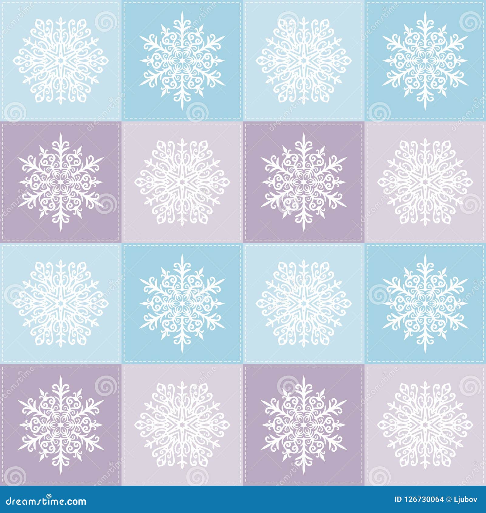 Christmas Seamless Pattern with Snowflakes. Patchwork Motifs. Winter ...