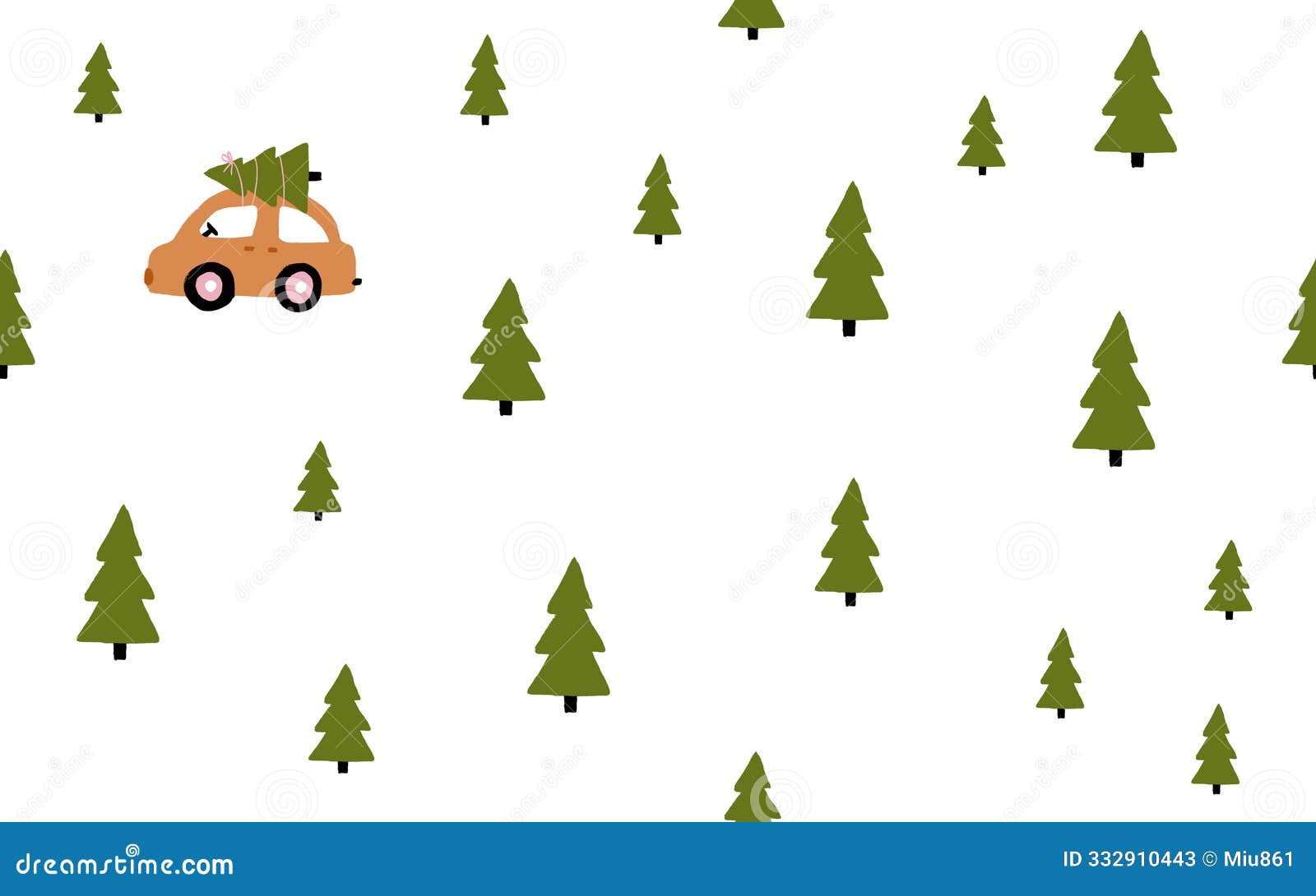 Cute Spruce. Coloring And Dot To Dot Educational Game For Kids Vector ...