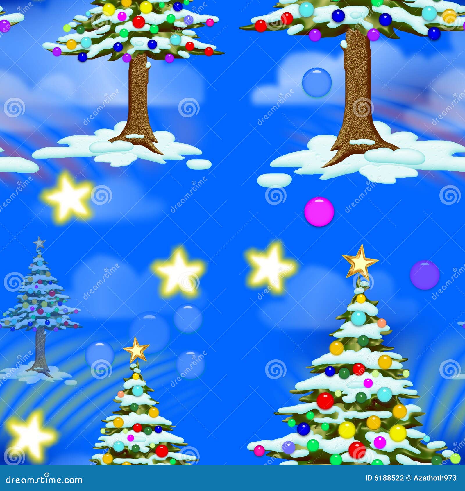 Christmas Seamless Tile stock illustration. Illustration of blue - 6188522