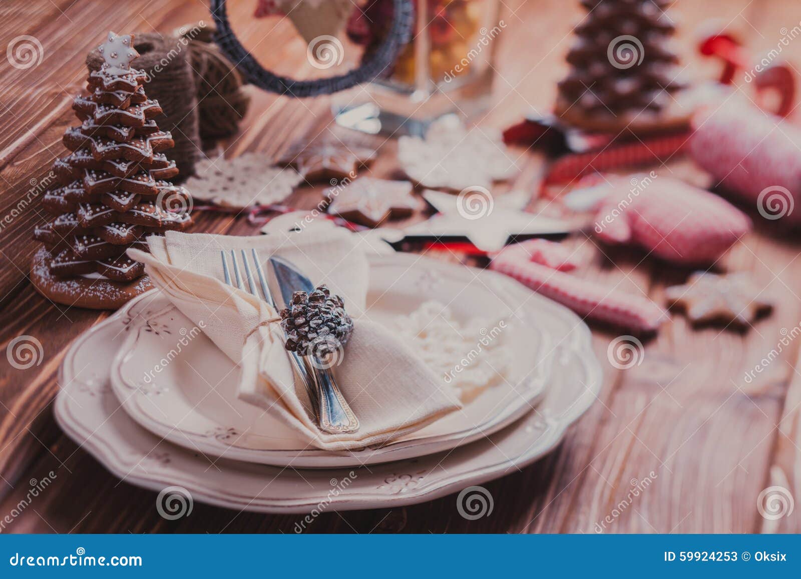 Christmas serving table stock image. Image of dish, restaurant - 59924253