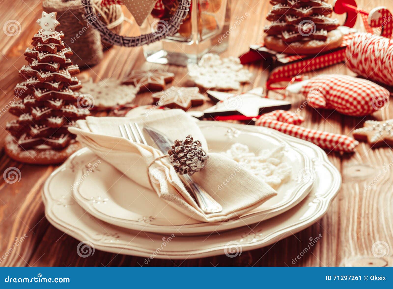 Christmas serving table stock image. Image of event, restaurant - 71297261