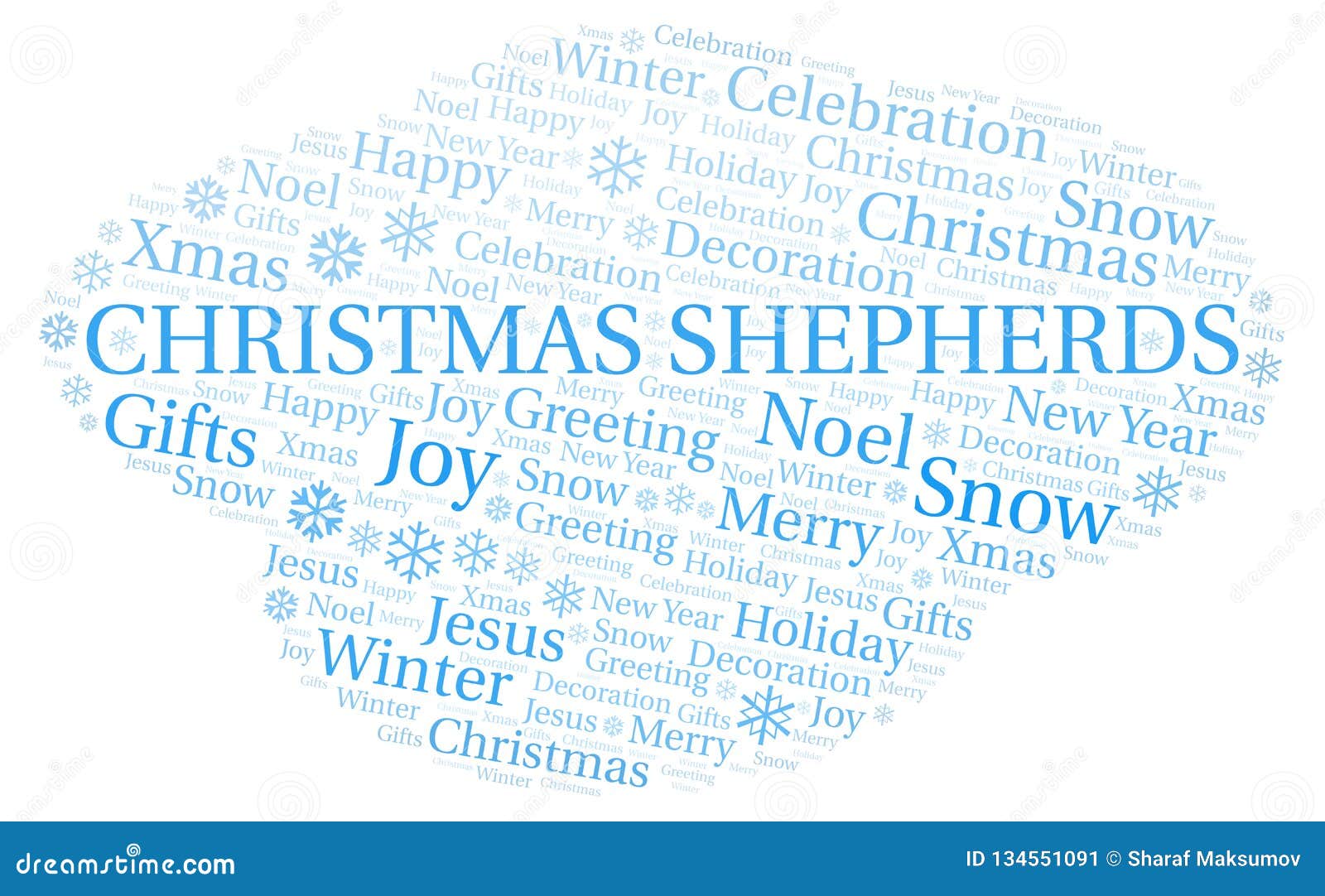 Christmas Shepherds Word Cloud Stock Illustration - Illustration of ...