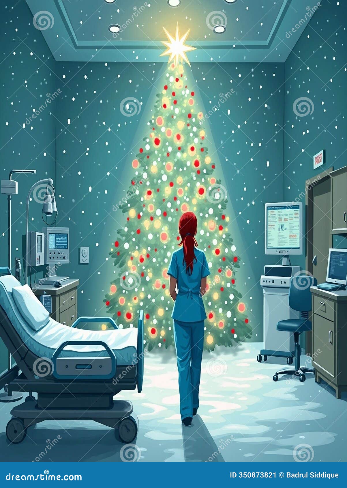 Christmas Shifts for Nurses Stock Image - Image of decorations, shifts ...