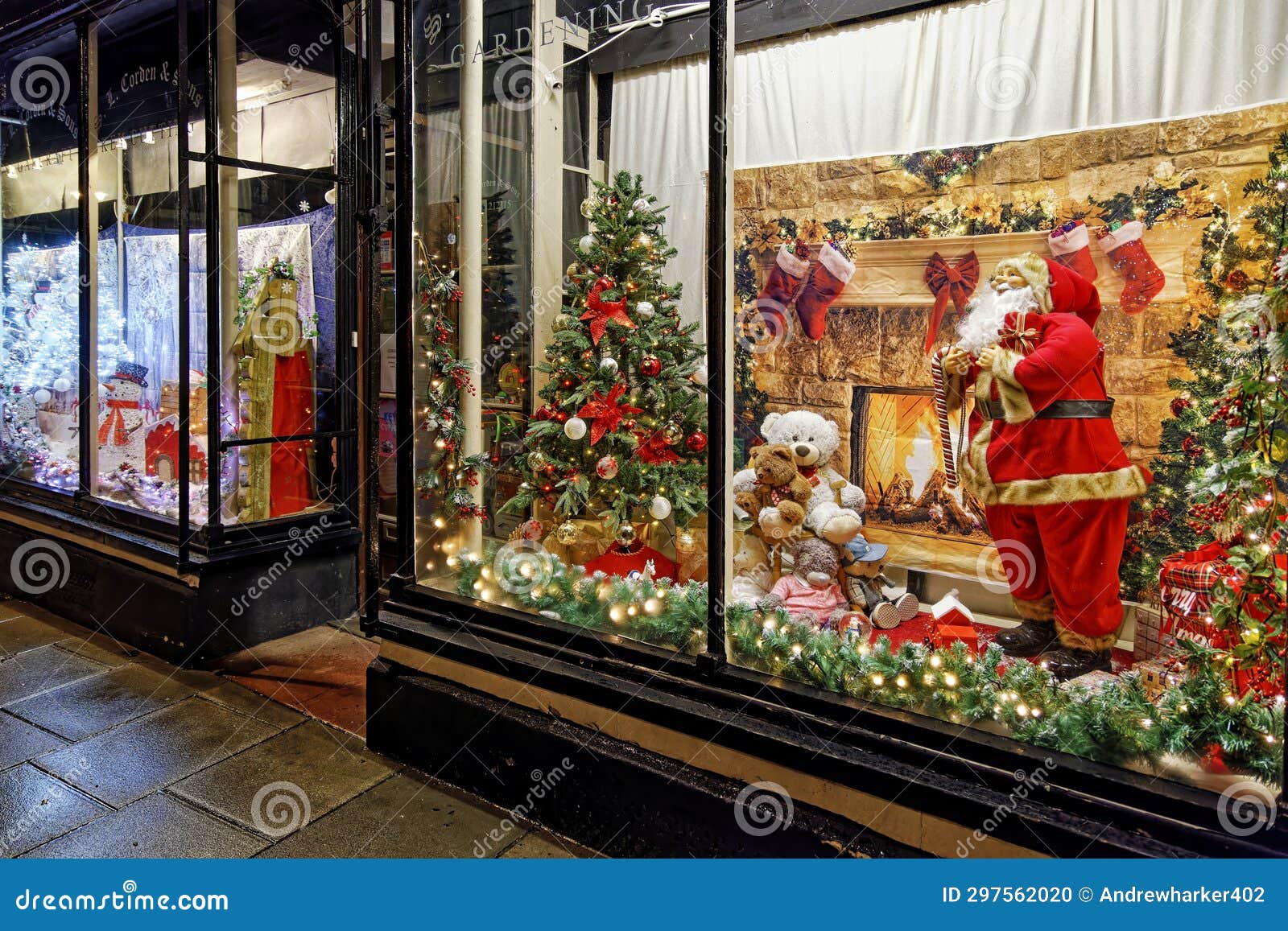 A Christmas Shop Window Display Editorial Image - Image of shop ...