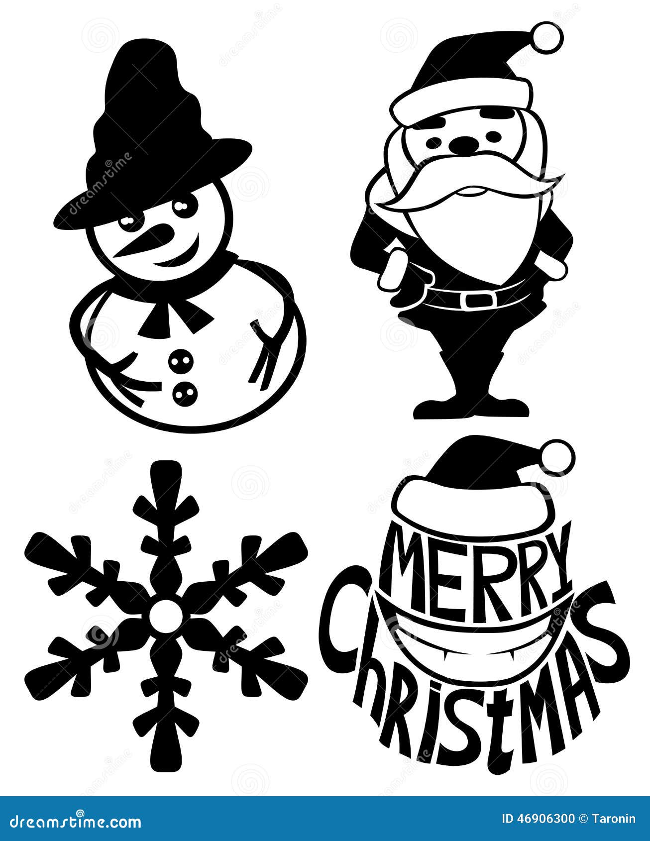 Christmas signs. stock vector. Illustration of celebration - 46906300