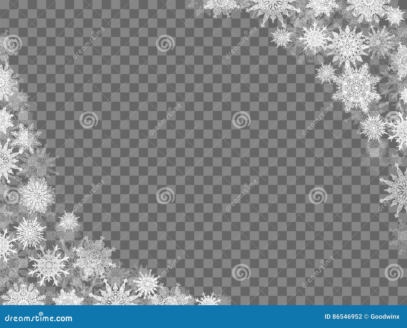 Snowflake Frame Transparent