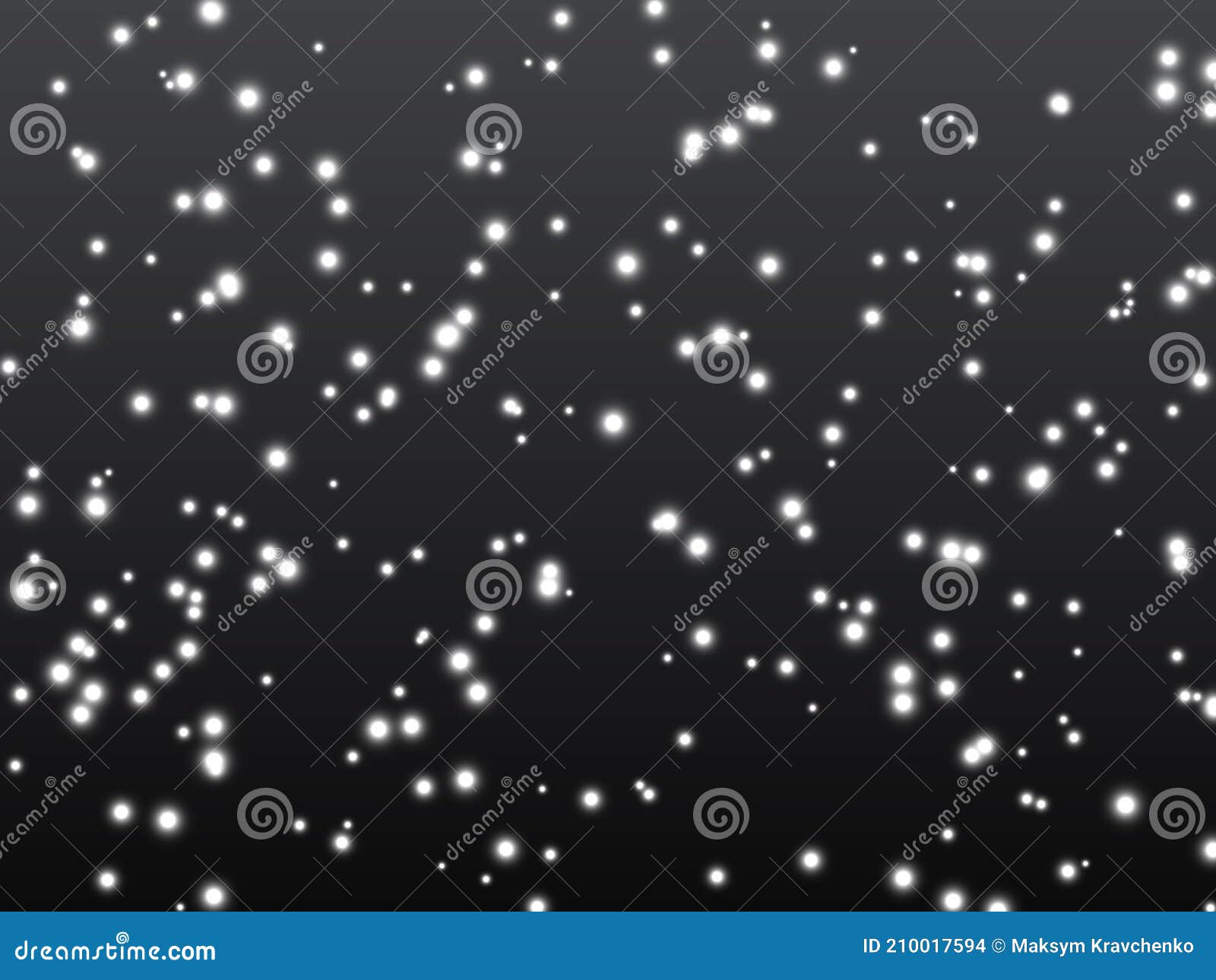 Christmas Snow. Falling Snowflakes on Night Background. Snowfall Stock ...