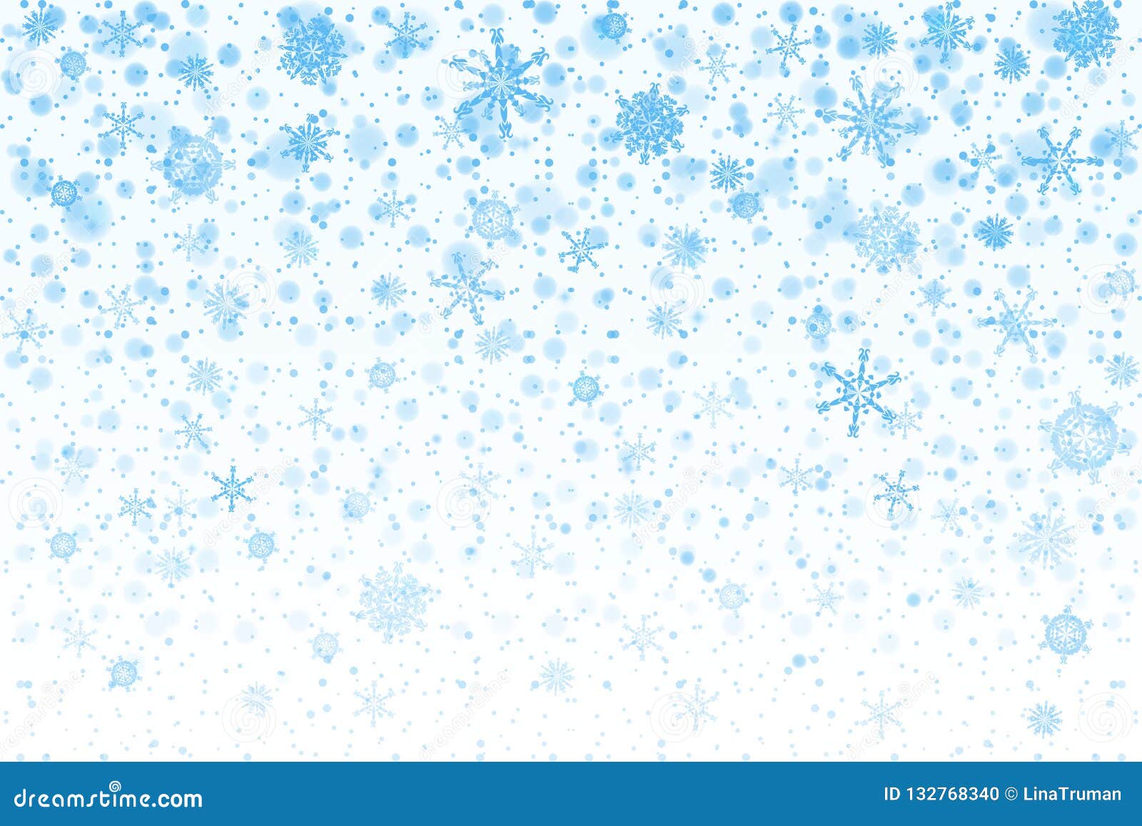 Snow Falling Winter Snowflakes Christmas New Year Design Elements ...