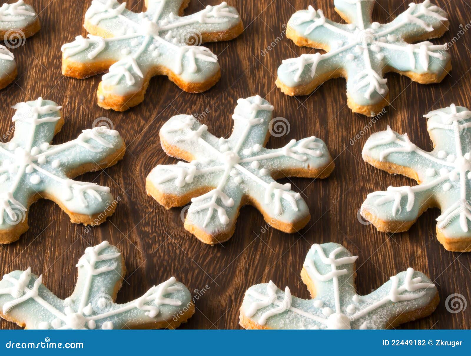 Christmas Snow Flake Cookies Stock Photo - Image of dessert, shaped ...