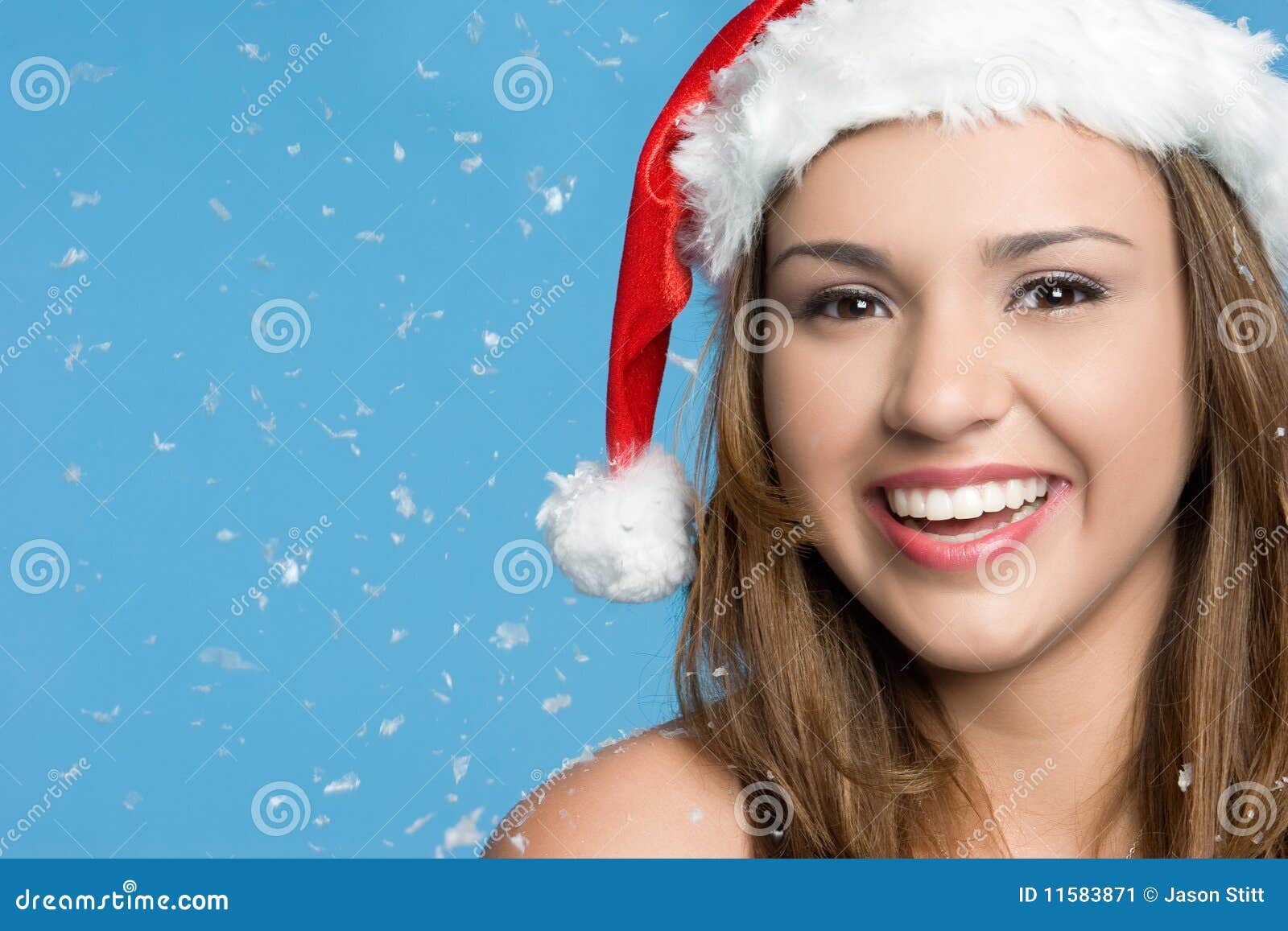 Christmas Snow Girl stock image. Image of snowflakes - 11583871