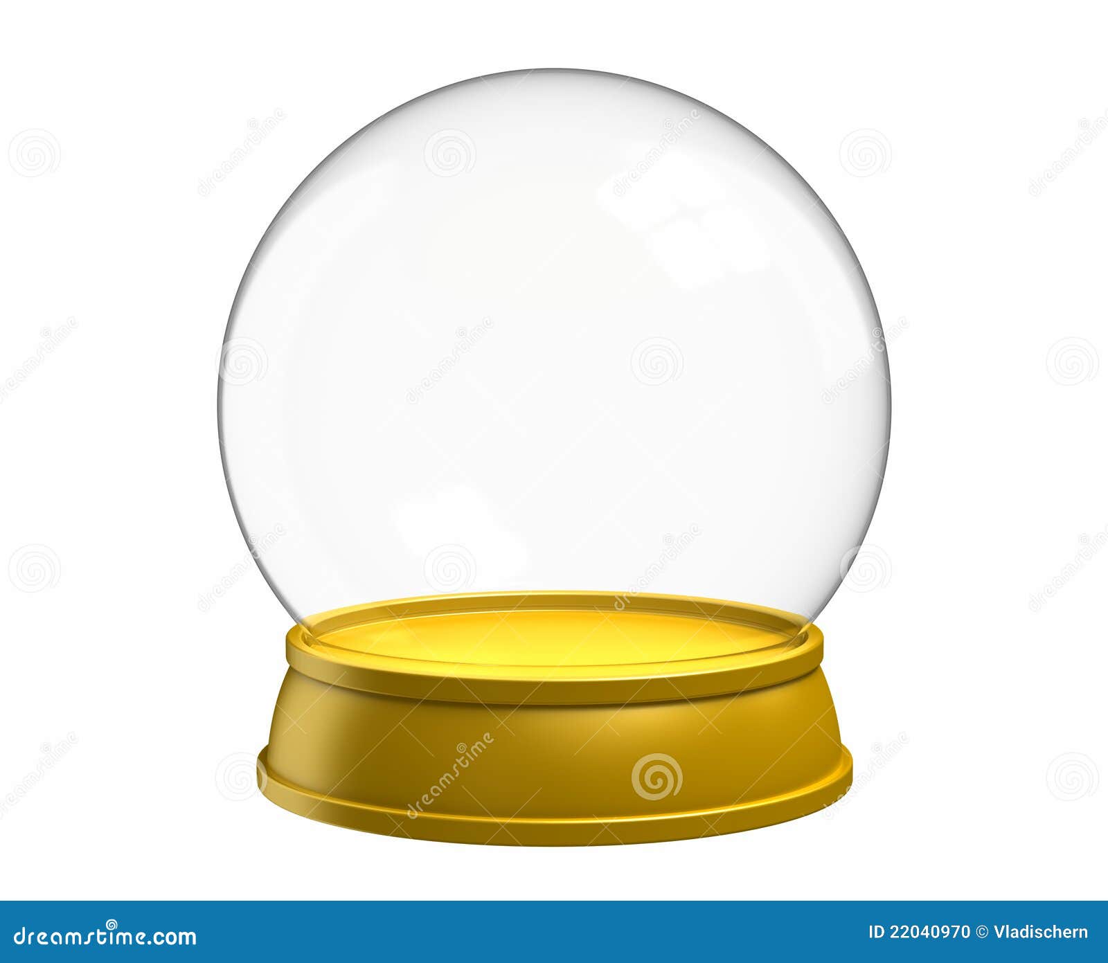 Empty Snow Globe Template
