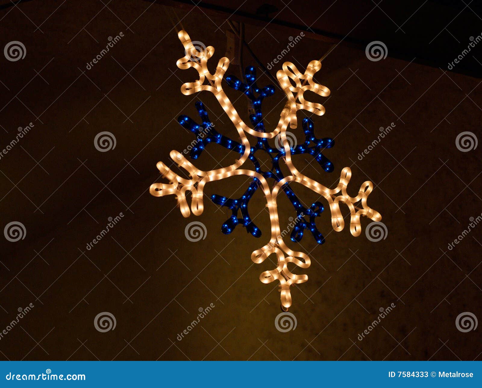 Christmas snow lights stock image. Image of defocus, focus - 7584333