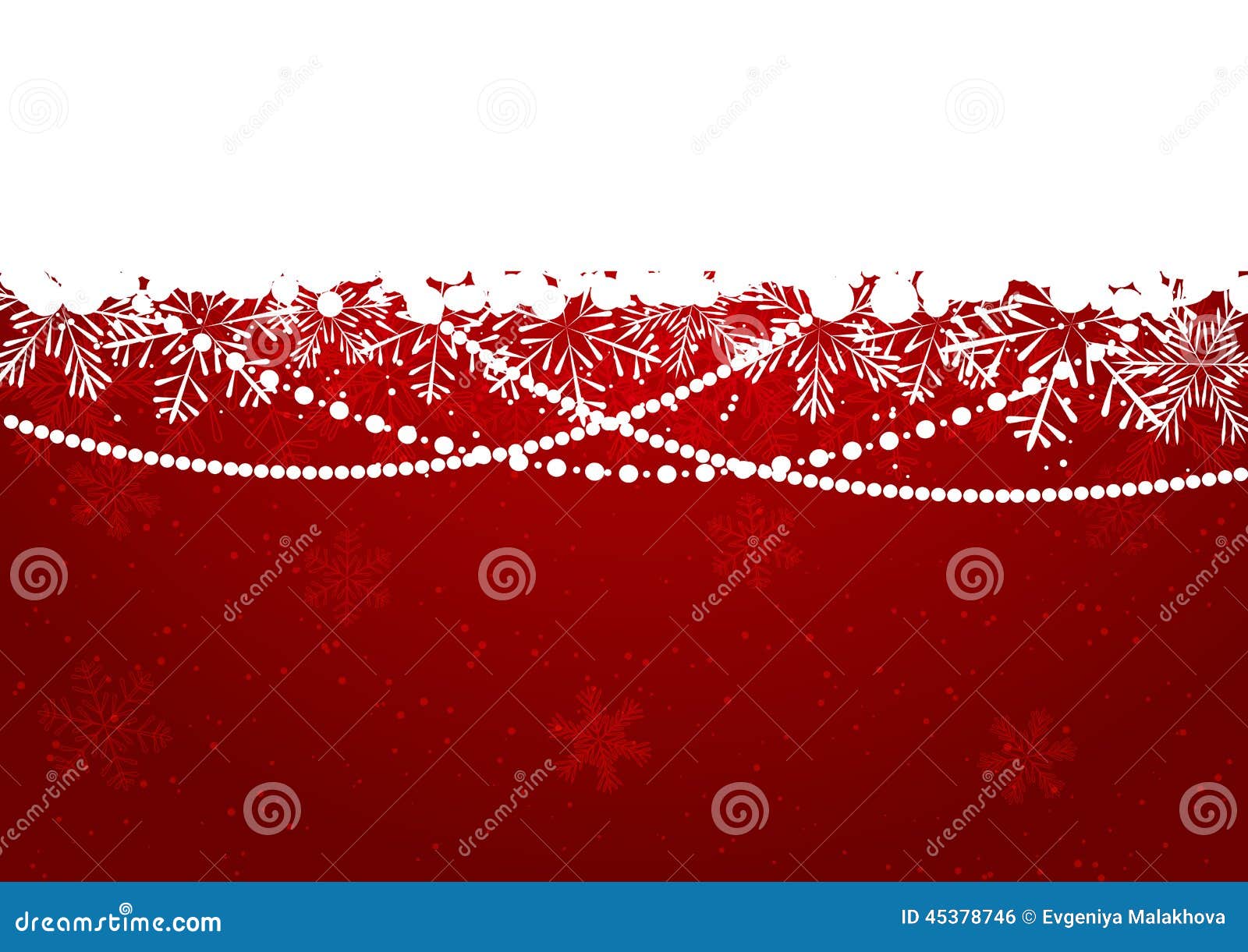 Christmas snowflake border stock vector. Illustration of celebration ...