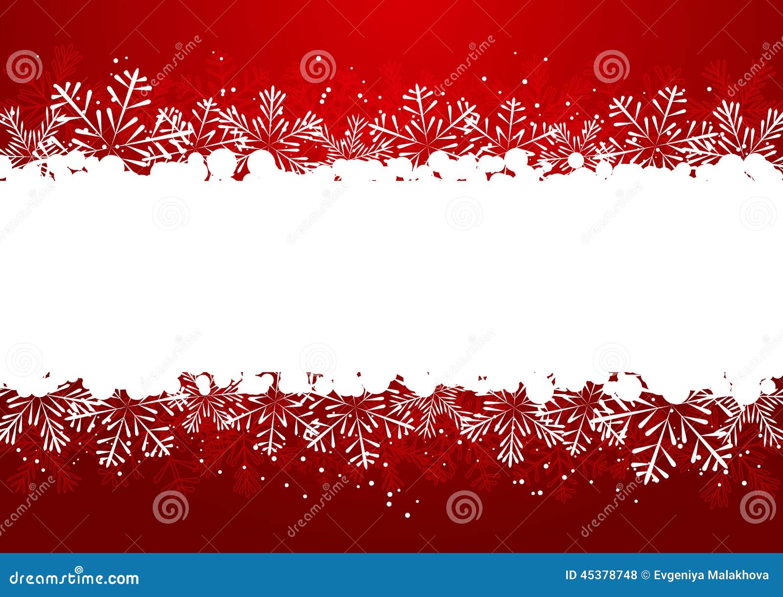 Christmas Snowflake Border