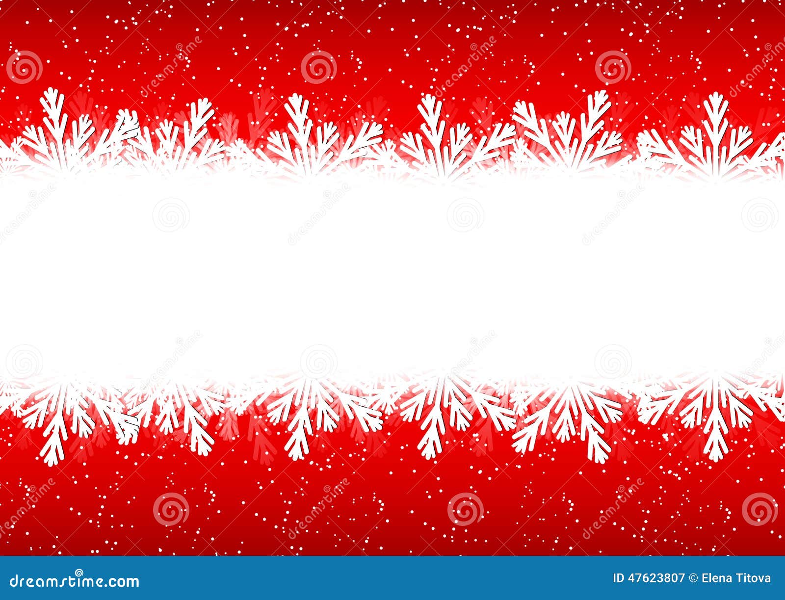Christmas snowflake border stock vector. Illustration of decorative ...
