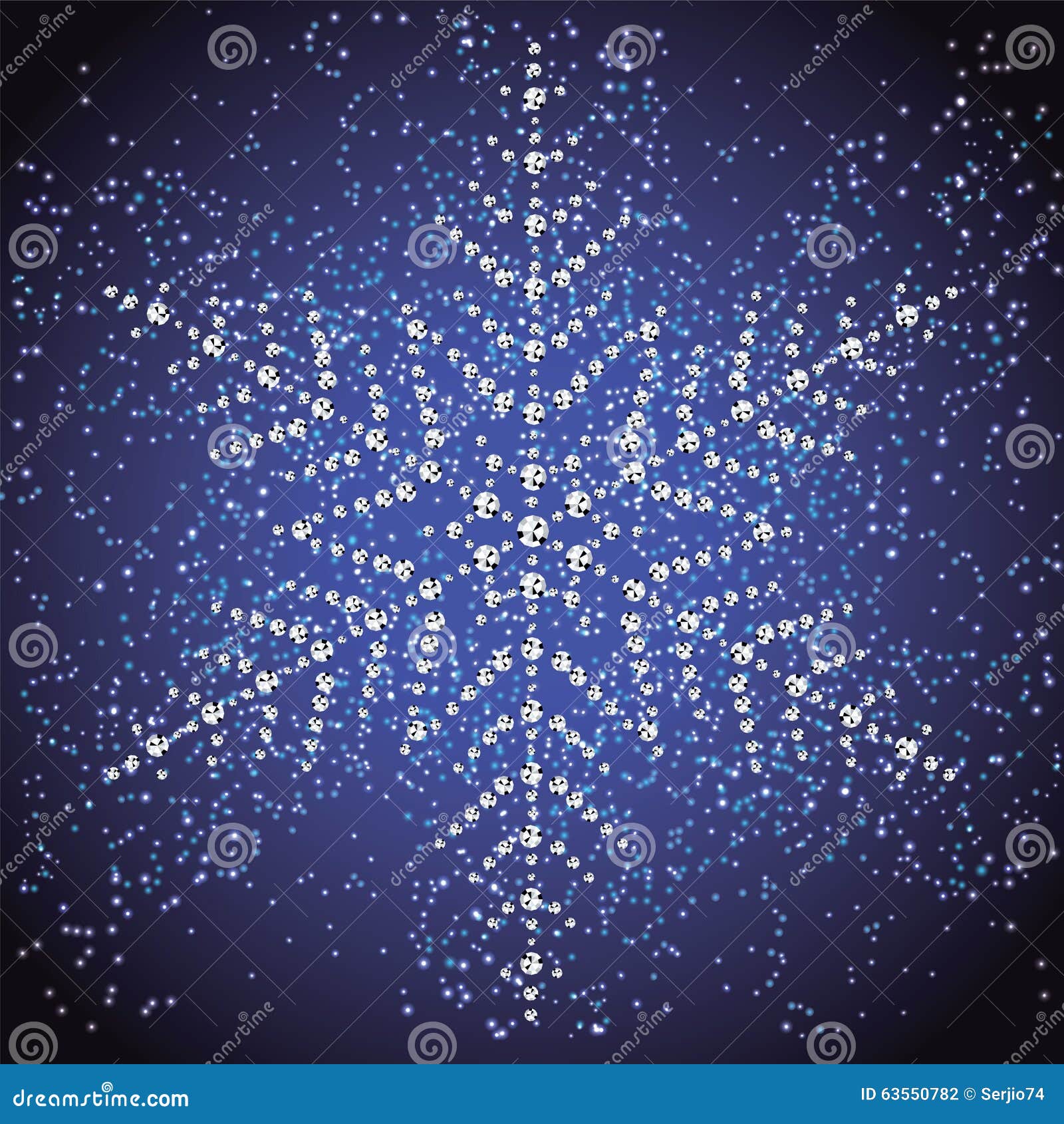 Christmas Snowflake on a Colorful Background. Stock Vector ...
