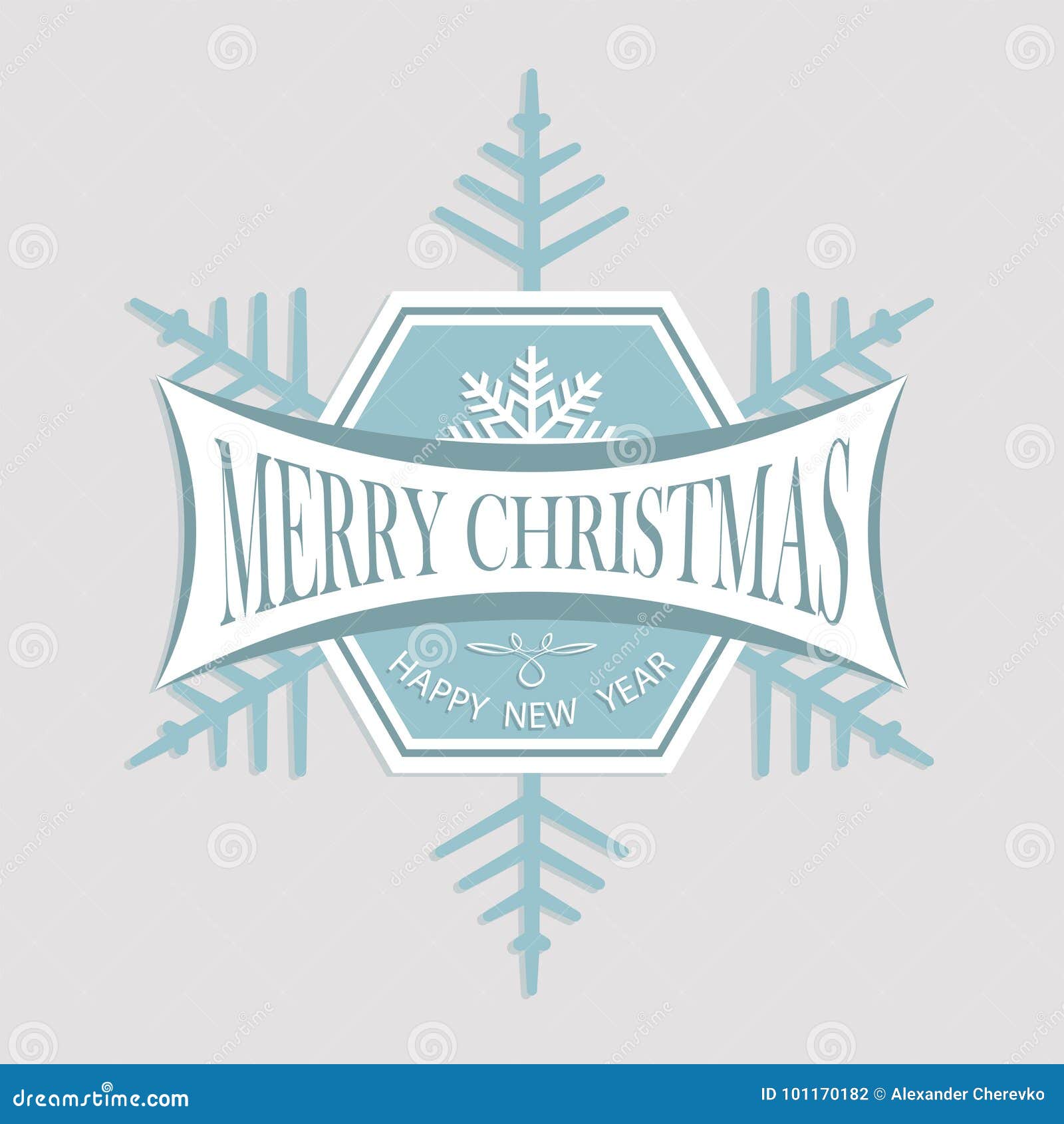 Christmas Snowflake, Emblem Stock Vector - Illustration of frost ...