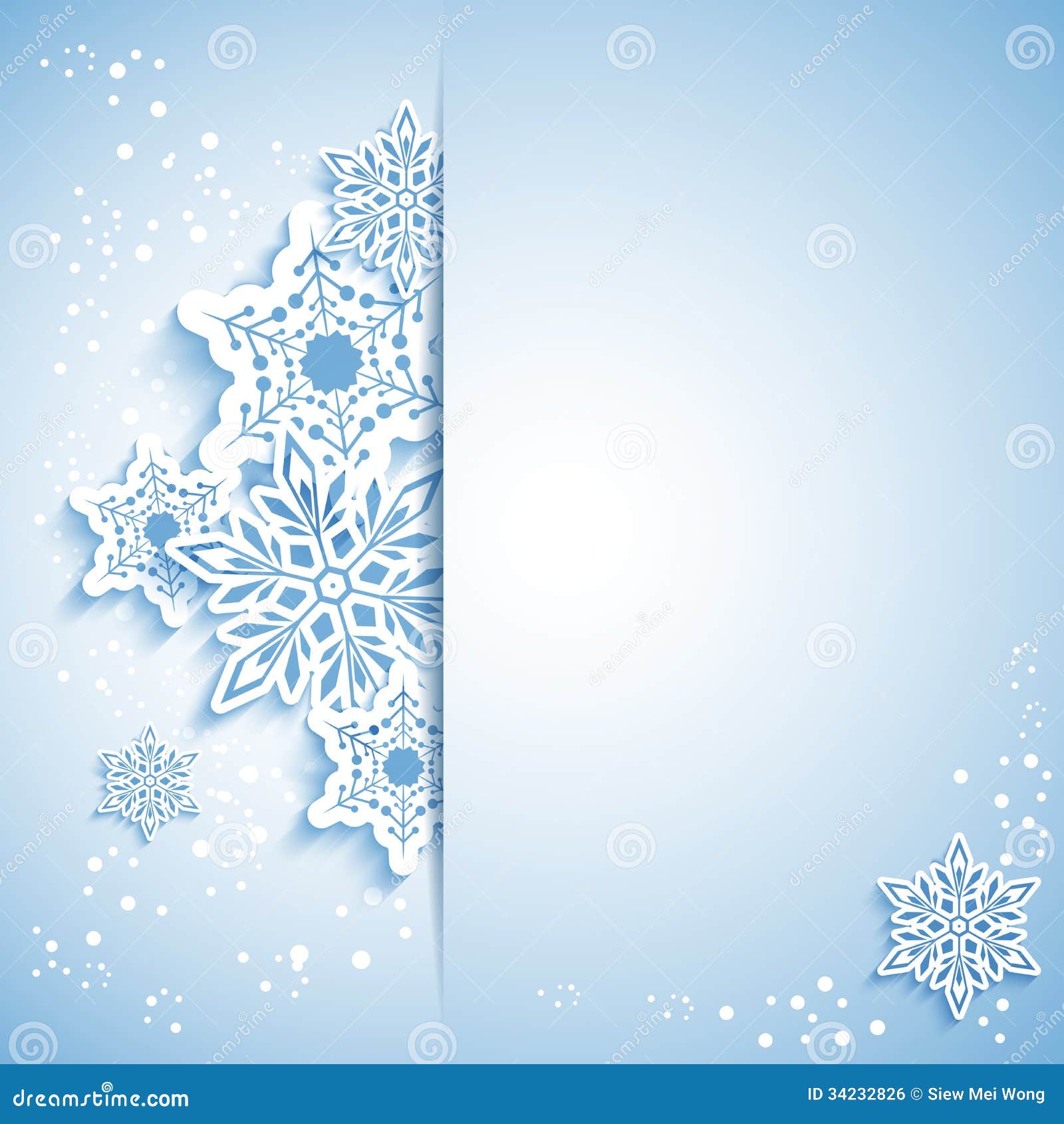 Christmas Snowflake Greeting Card Stock Illustration - Illustration of ...