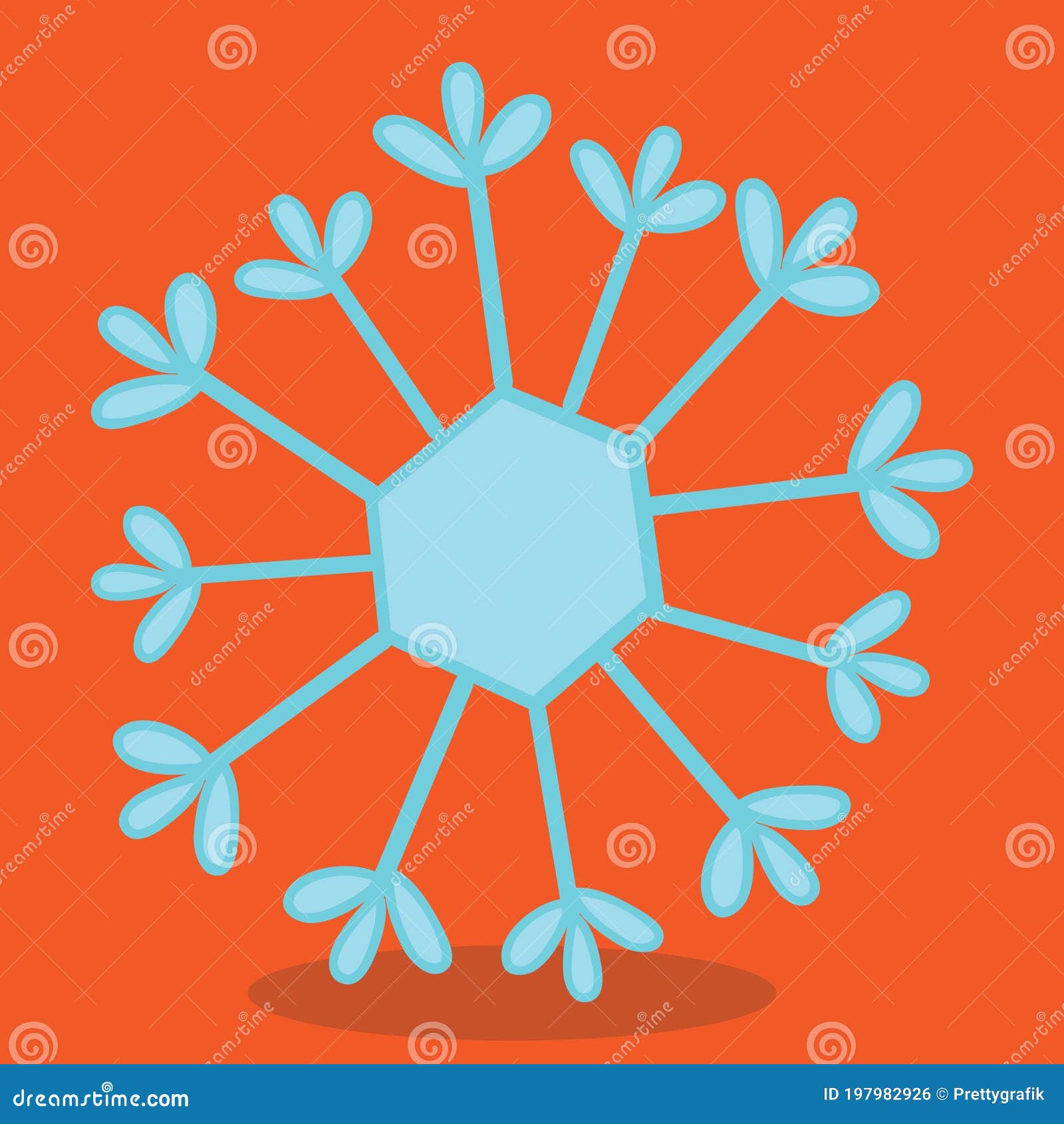 Christmas Snowflake Hexagon 24 Stock Vector - Illustration of vector ...