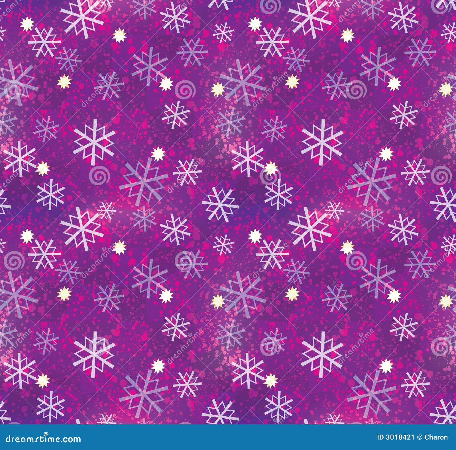 Christmas Snowflake Pattern Seamless Stock Vector - Illustration of ...