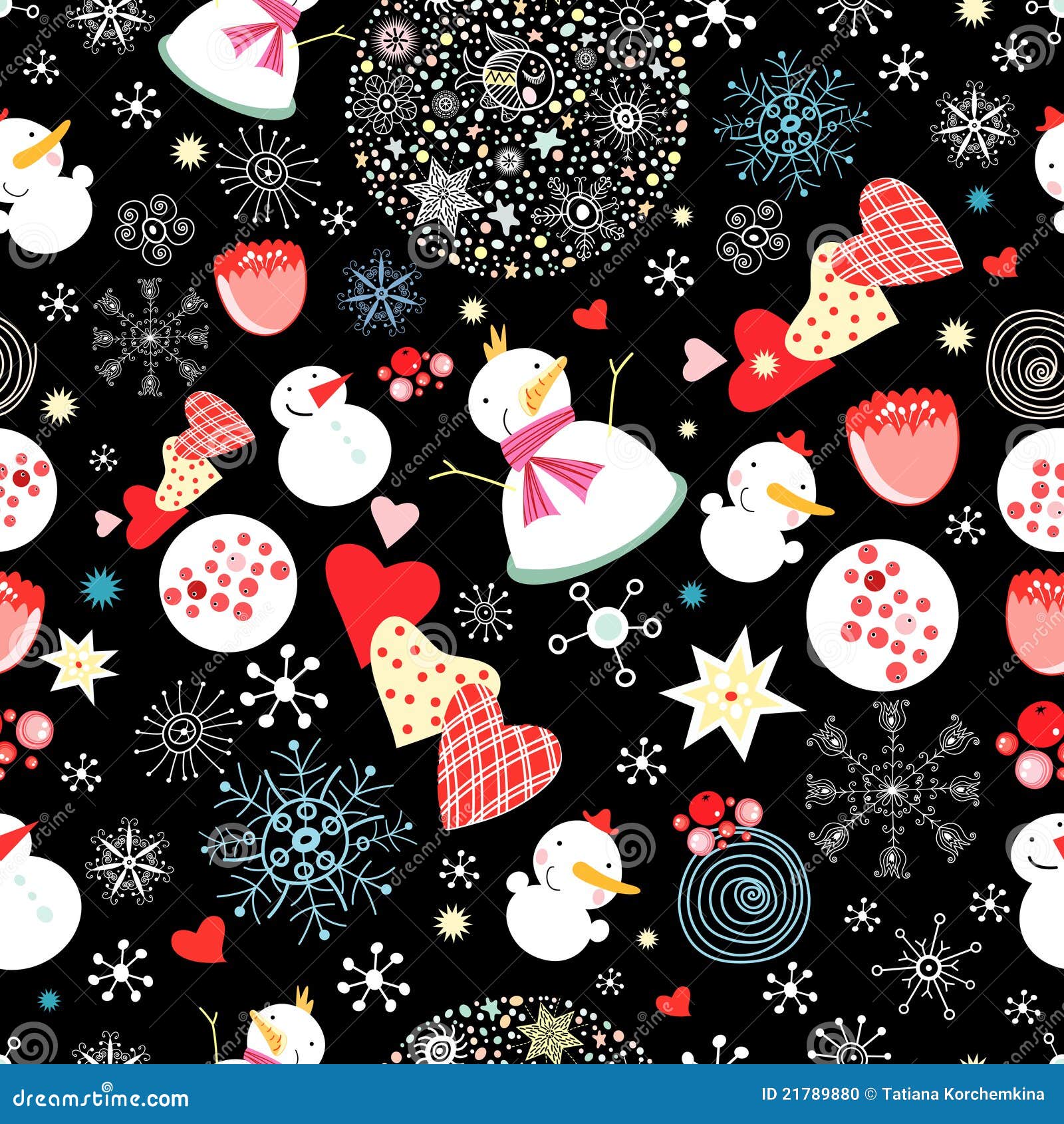 Christmas with Snowmen Texture Stock Vector - Illustration of vector ...