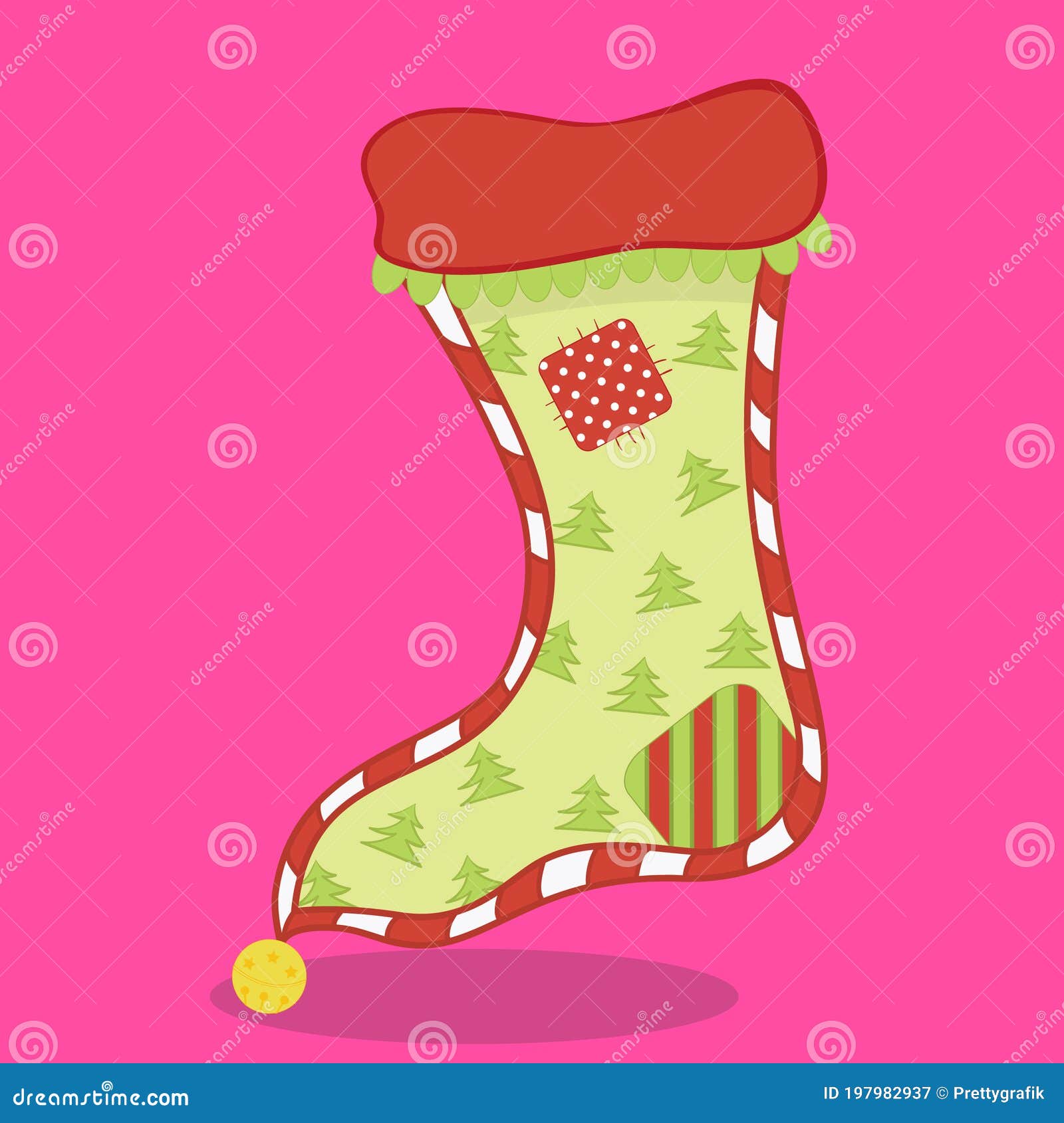 Christmas sock trees 03 stock vector. Illustration of christmas - 197982937