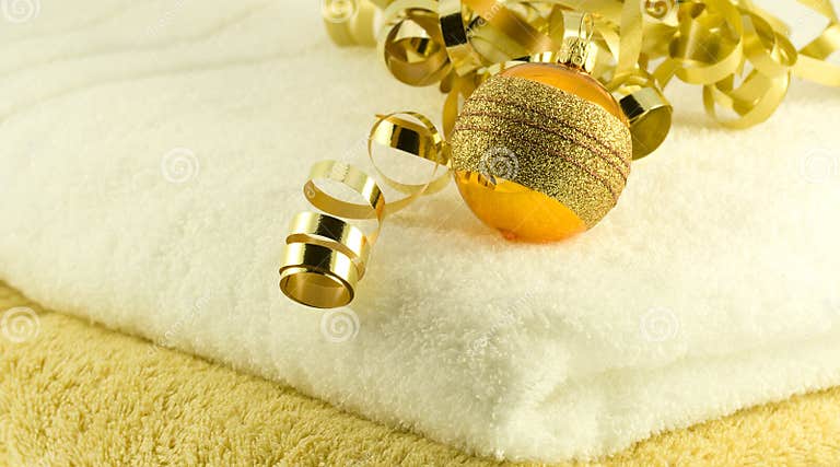 Christmas in a spa stock photo. Image of ball, ribbon - 3580286