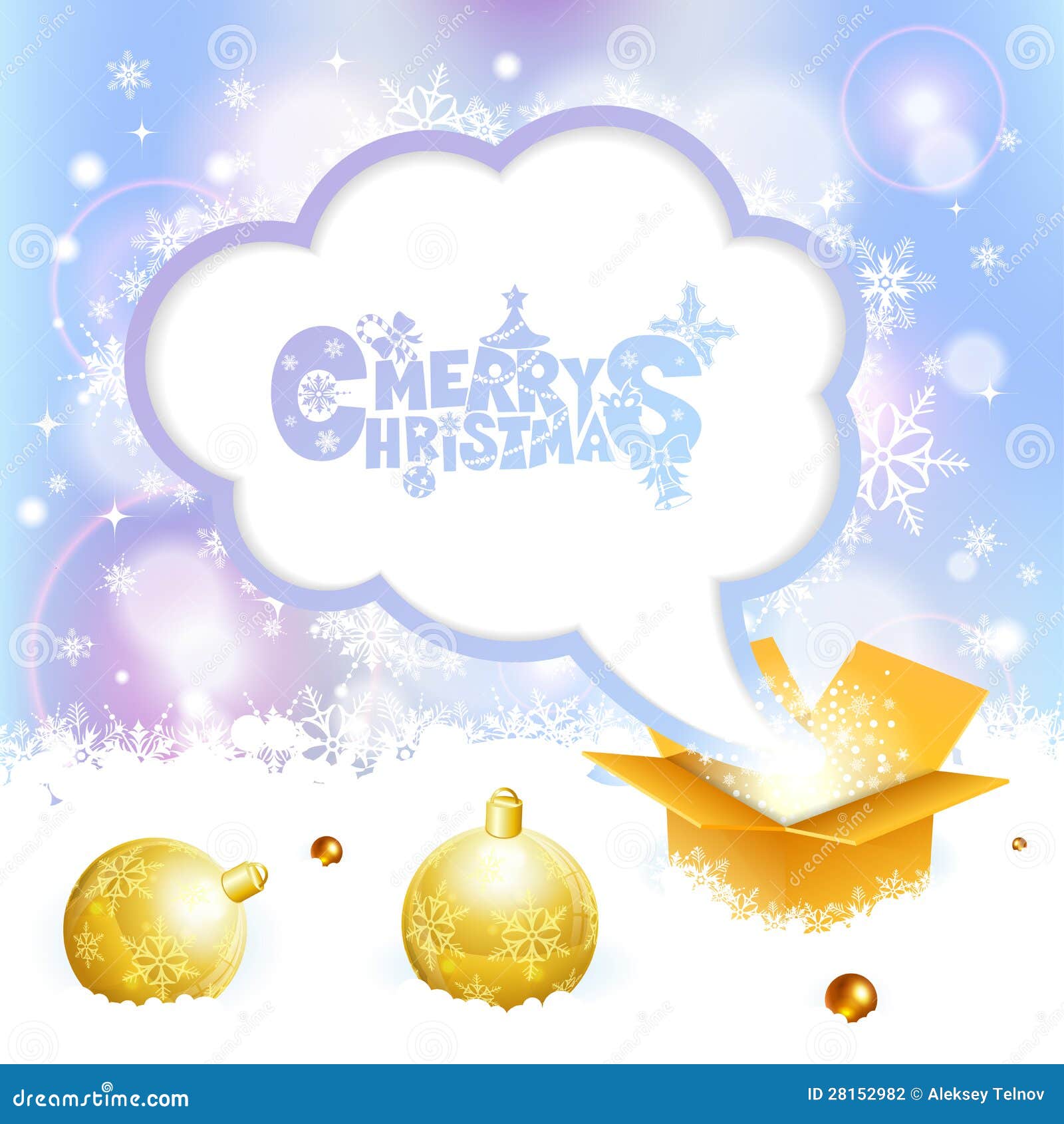 Christmas Speech Bubble stock vector. Illustration of gloss - 28152982