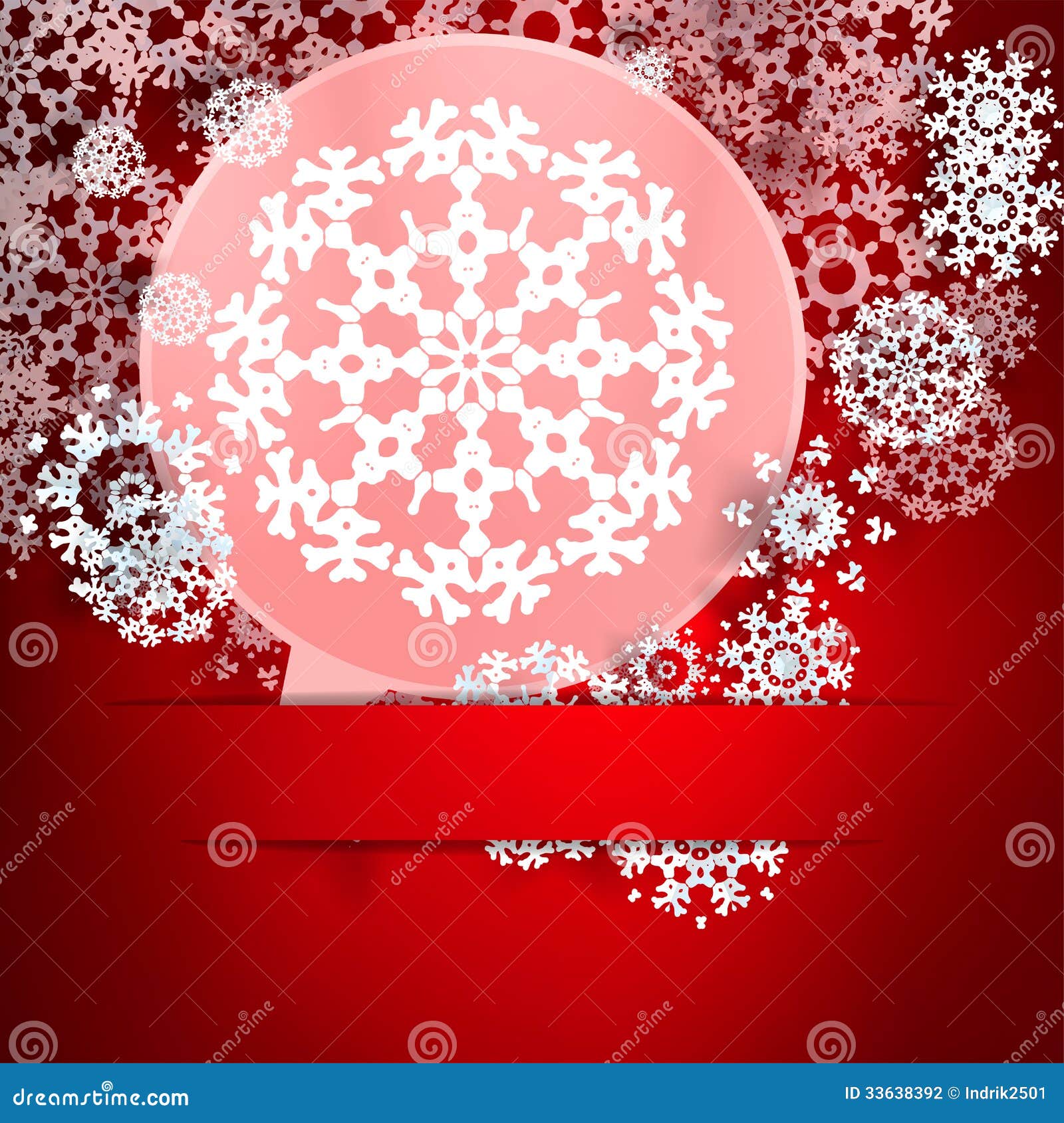 Christmas with Speech Bubble and Snowflakes. Stock Vector ...