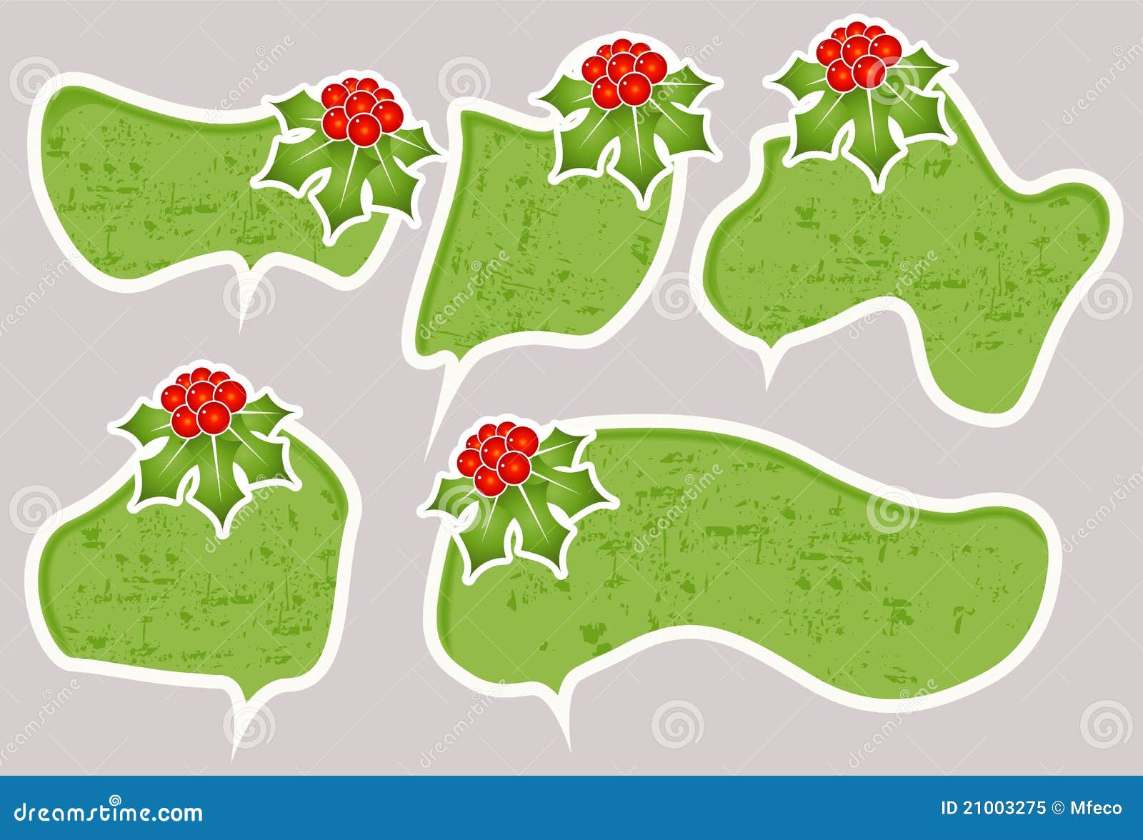 Christmas speech bubbles stock vector. Illustration of element - 21003275