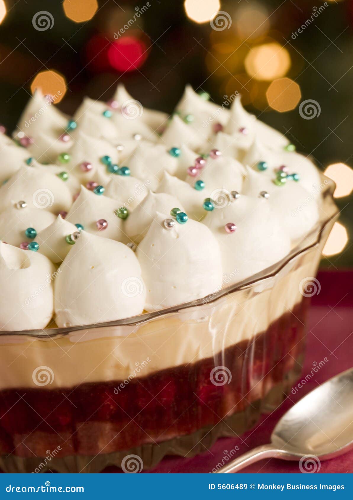 Christmas Spiced Sherry Trifle Stock Image - Image of holiday, orange ...