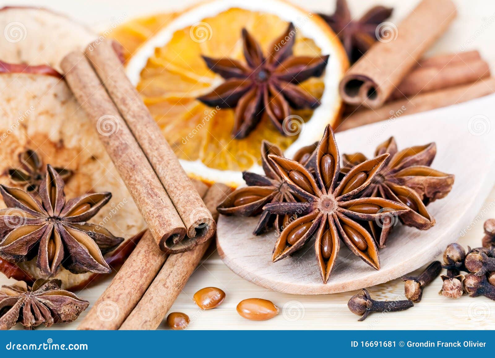 Christmas spices stock image. Image of orange, holidays - 16691681