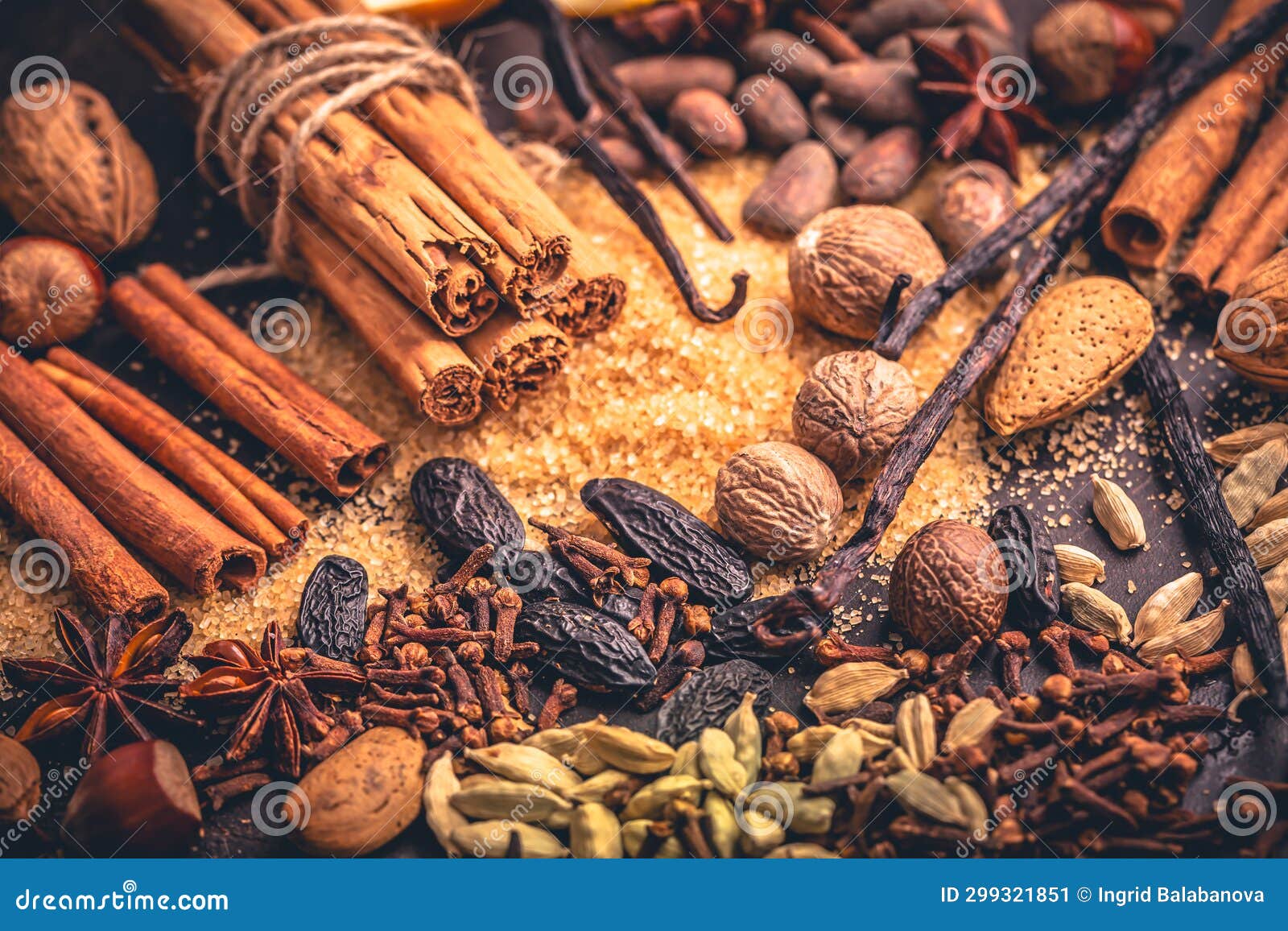 Christmas Spices and Baking Ingredients, Assorted Condiments for Baking ...