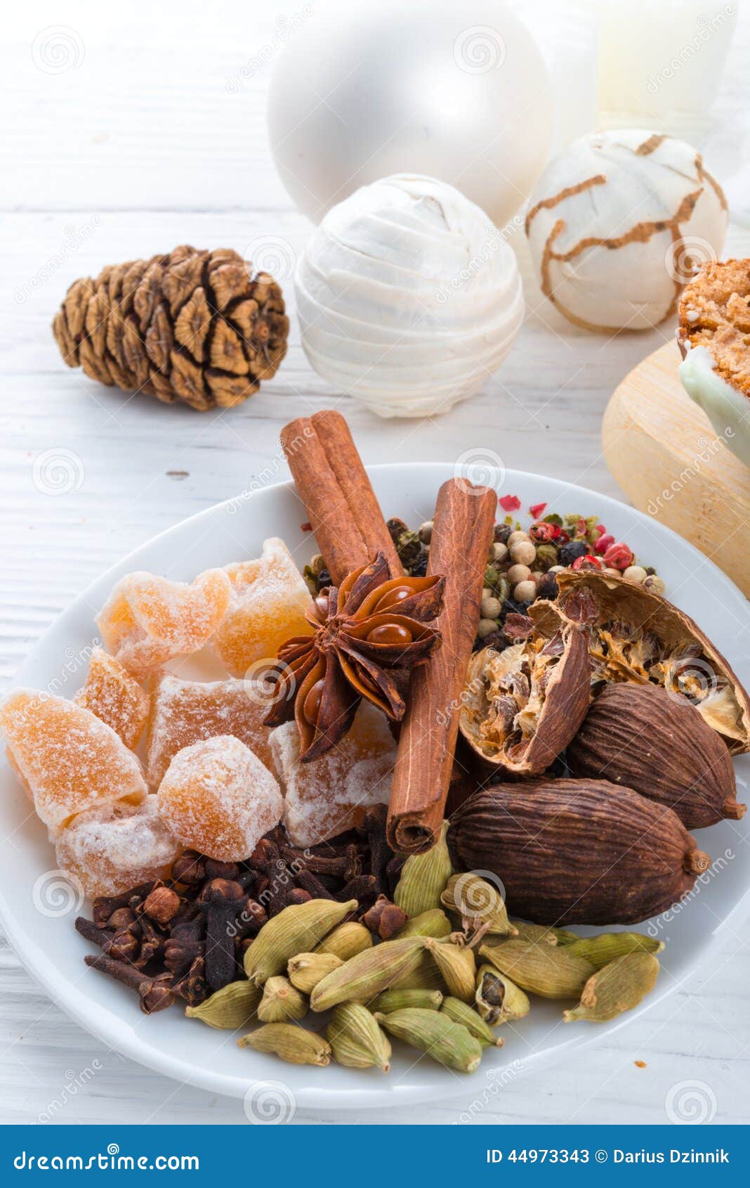 Christmas spices stock image. Image of gingerbread, anise - 44973343