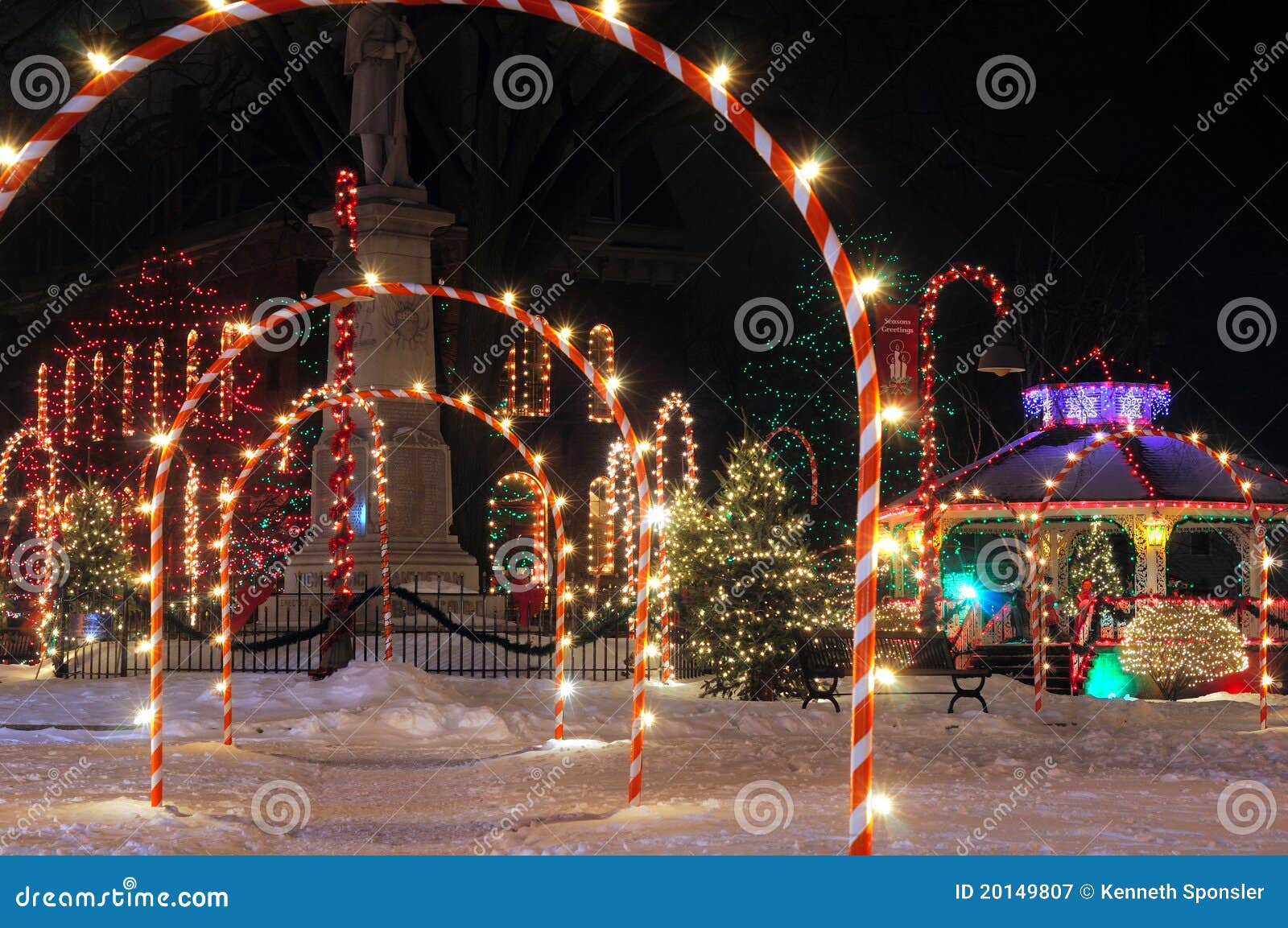 Christmas on the square stock image. Image of blue, band - 20149807