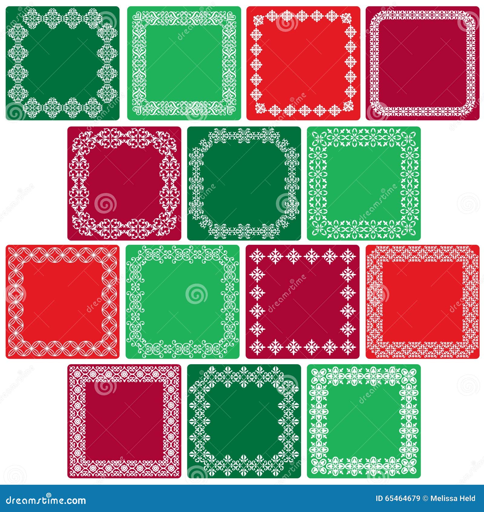 Christmas square labels stock illustration. Illustration of pattern ...