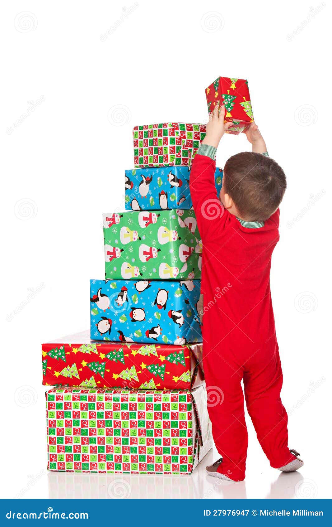 Christmas Stack stock image. Image of paper, presents - 27976947