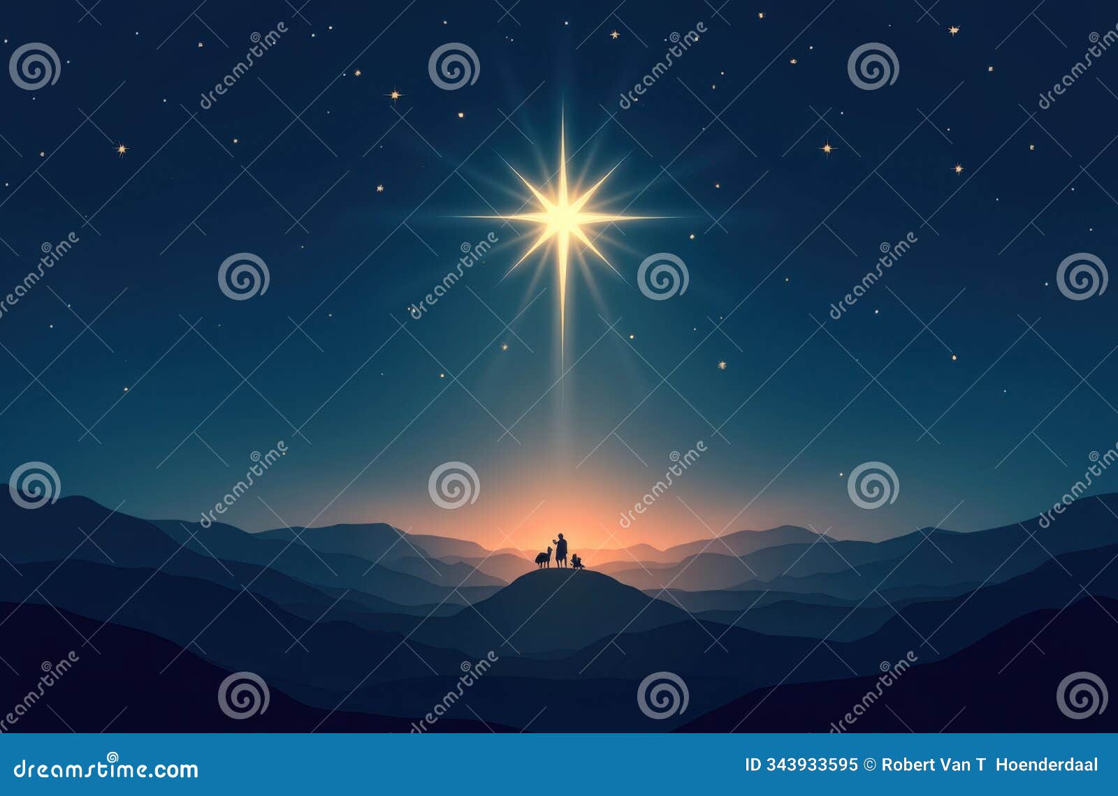 Christmas Star Of Bethlehem Symbol Vector Illustration | CartoonDealer ...